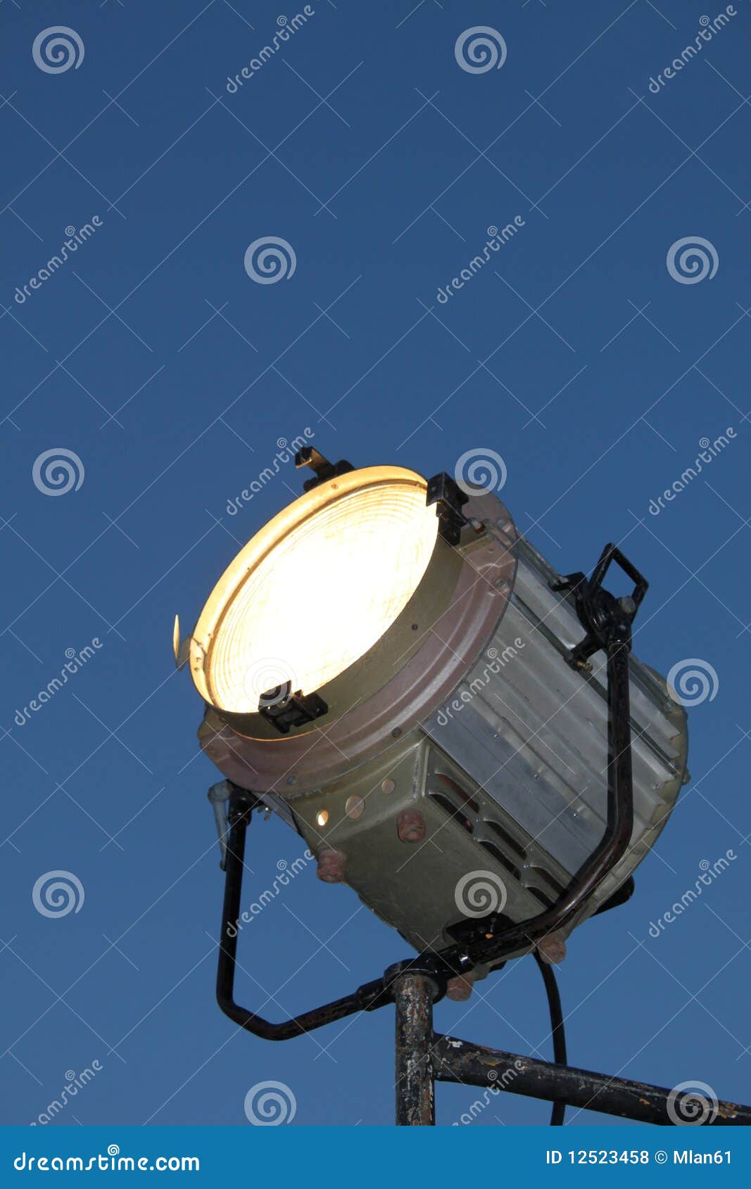 Holofote foto de stock. Imagem de elétrico, ilumine, brilhante - 12523458