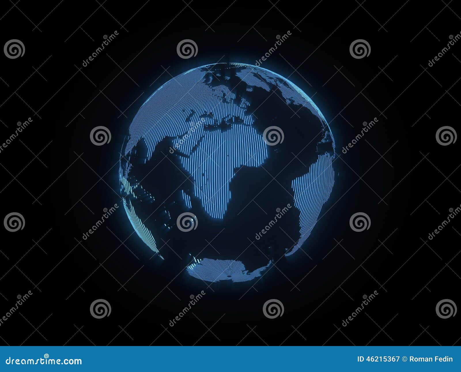 The hologram of the earth stock image. Image of globe - 46215367