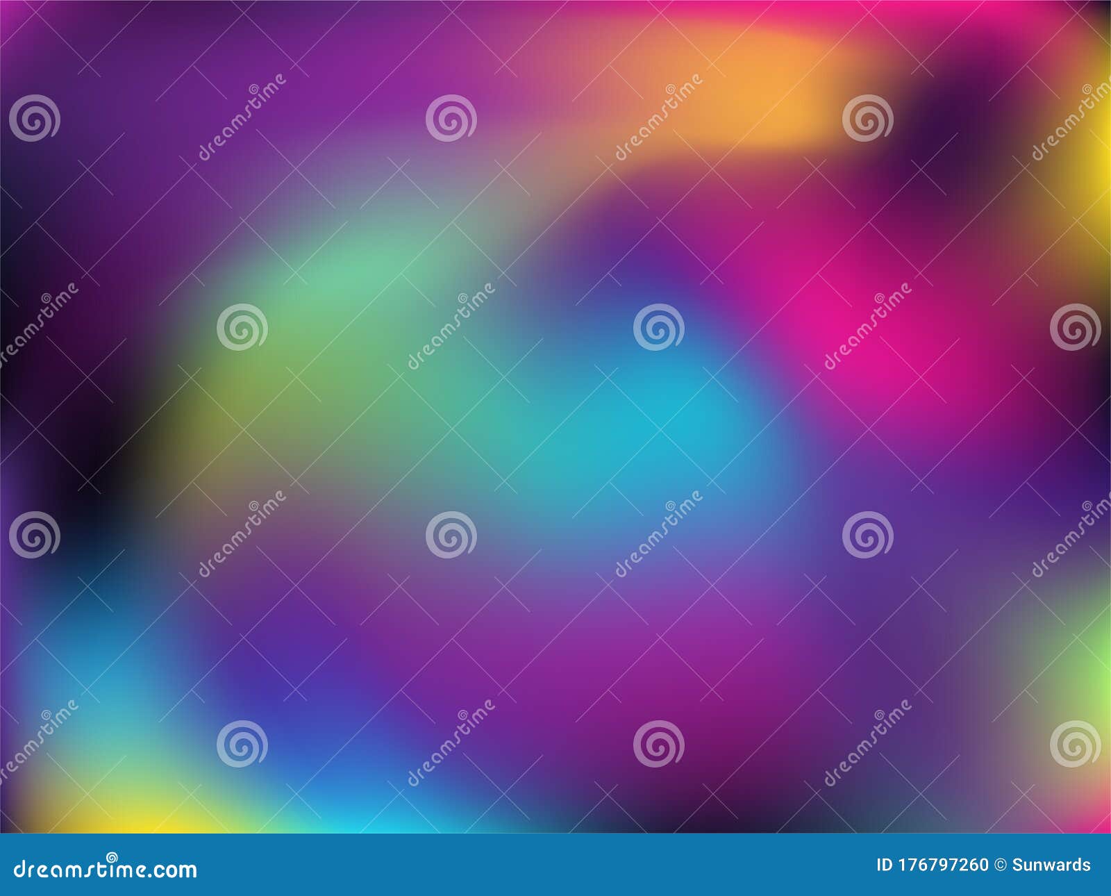 Hologram Effect Glitch Gradient Vector Design. Stock Vector ...