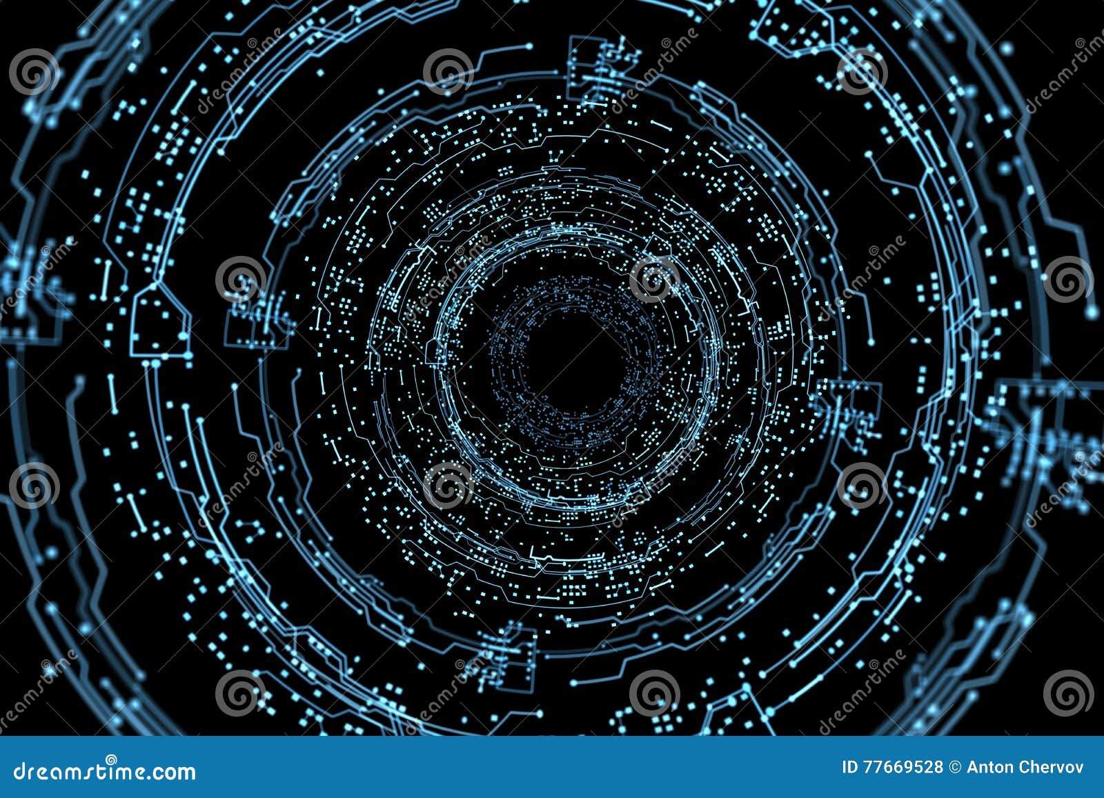 Hologram Futuristic Interface Stock Photo - Image of element, inside ...