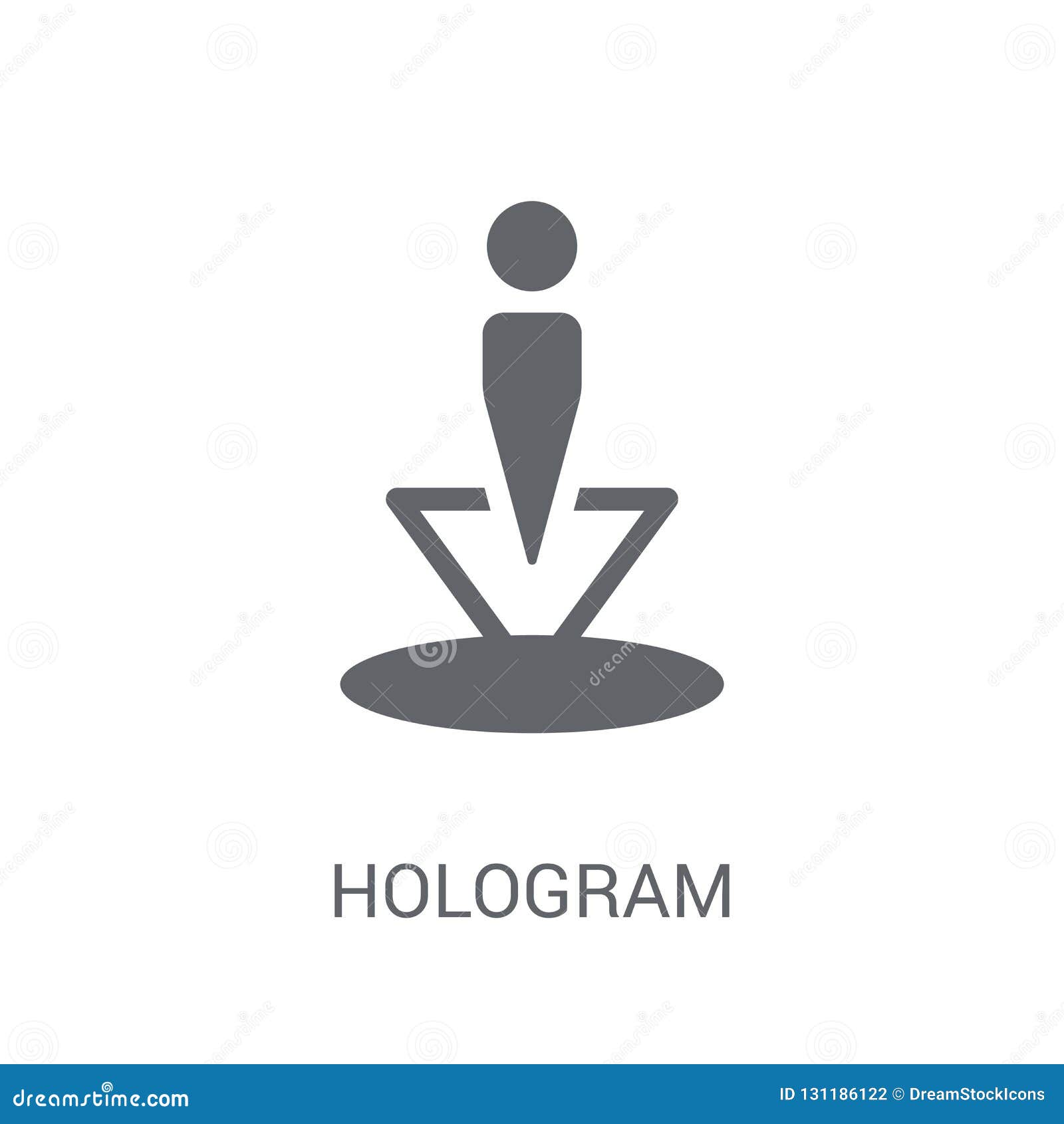 Hologram Icon. Trendy Hologram Logo Concept on White Background Stock ...