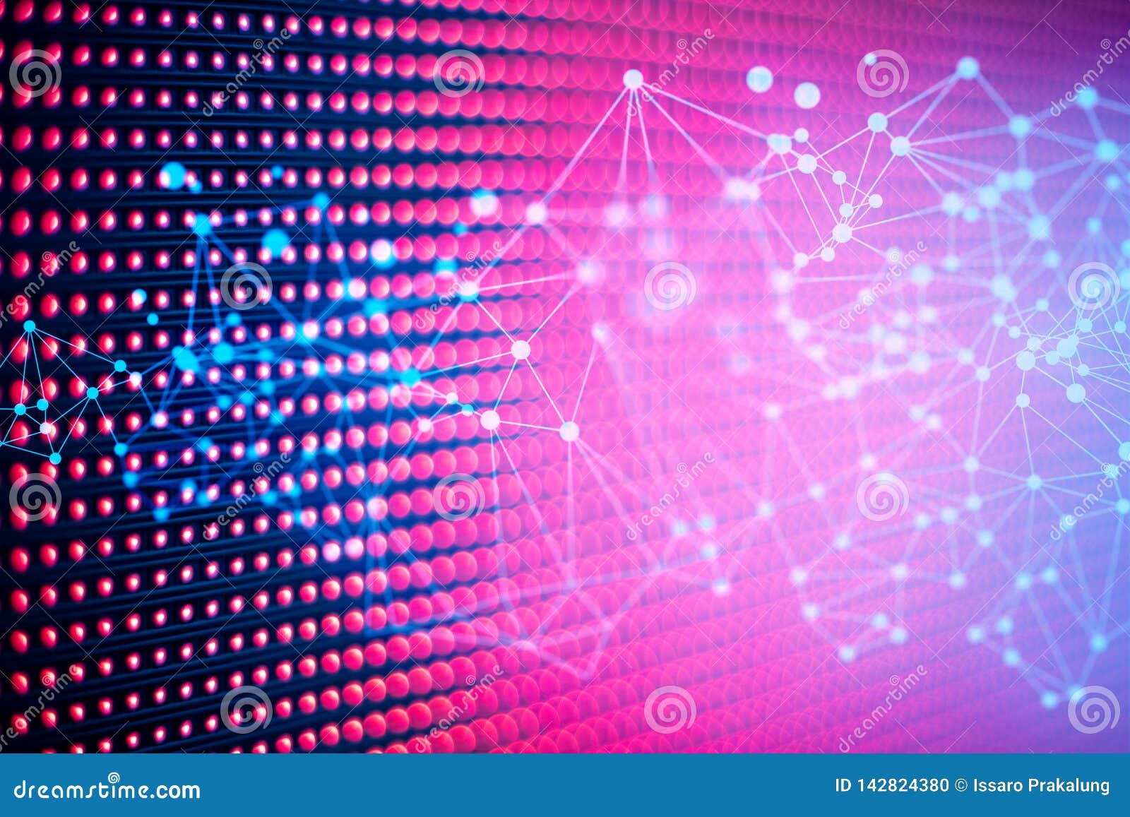 Hologram Led Light Web Abstract Background Glow in Technology ...