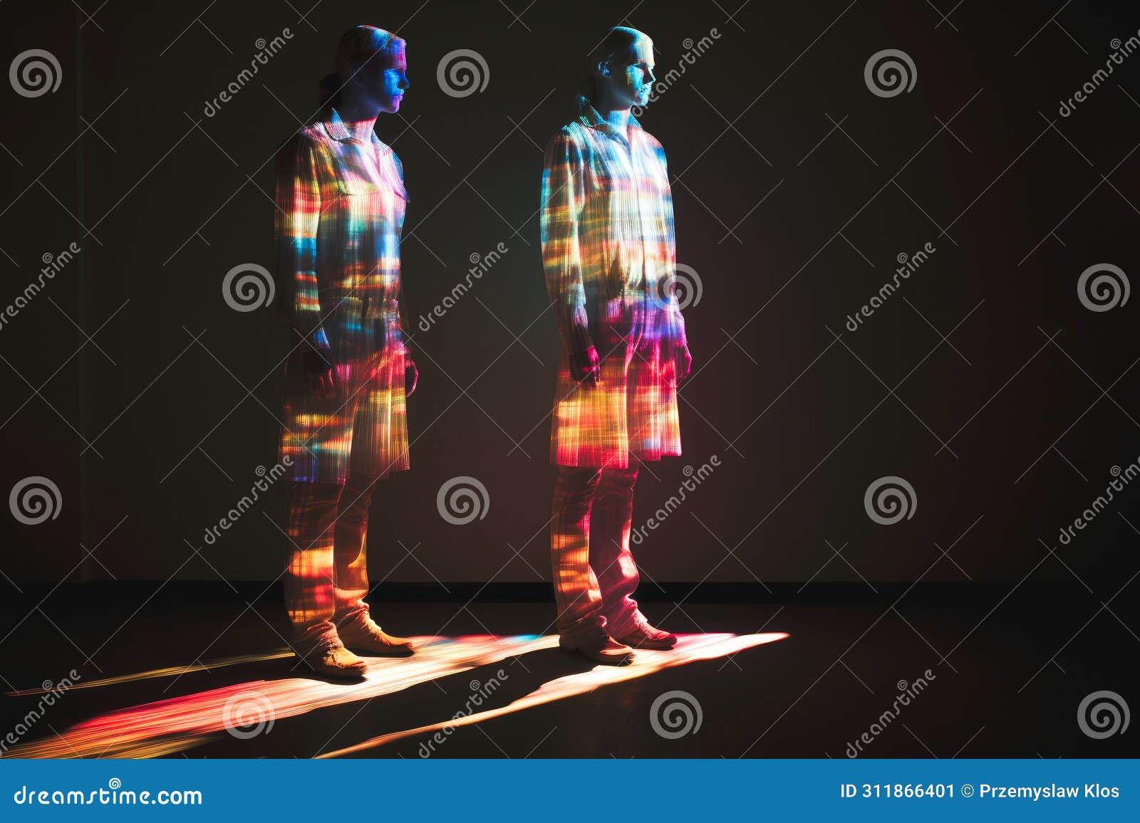 Hologram People. Avatars of Two Engineers. Science Research. Personal ...