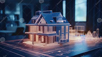 Hologram and Projection of the House. Design and Construction Project ...