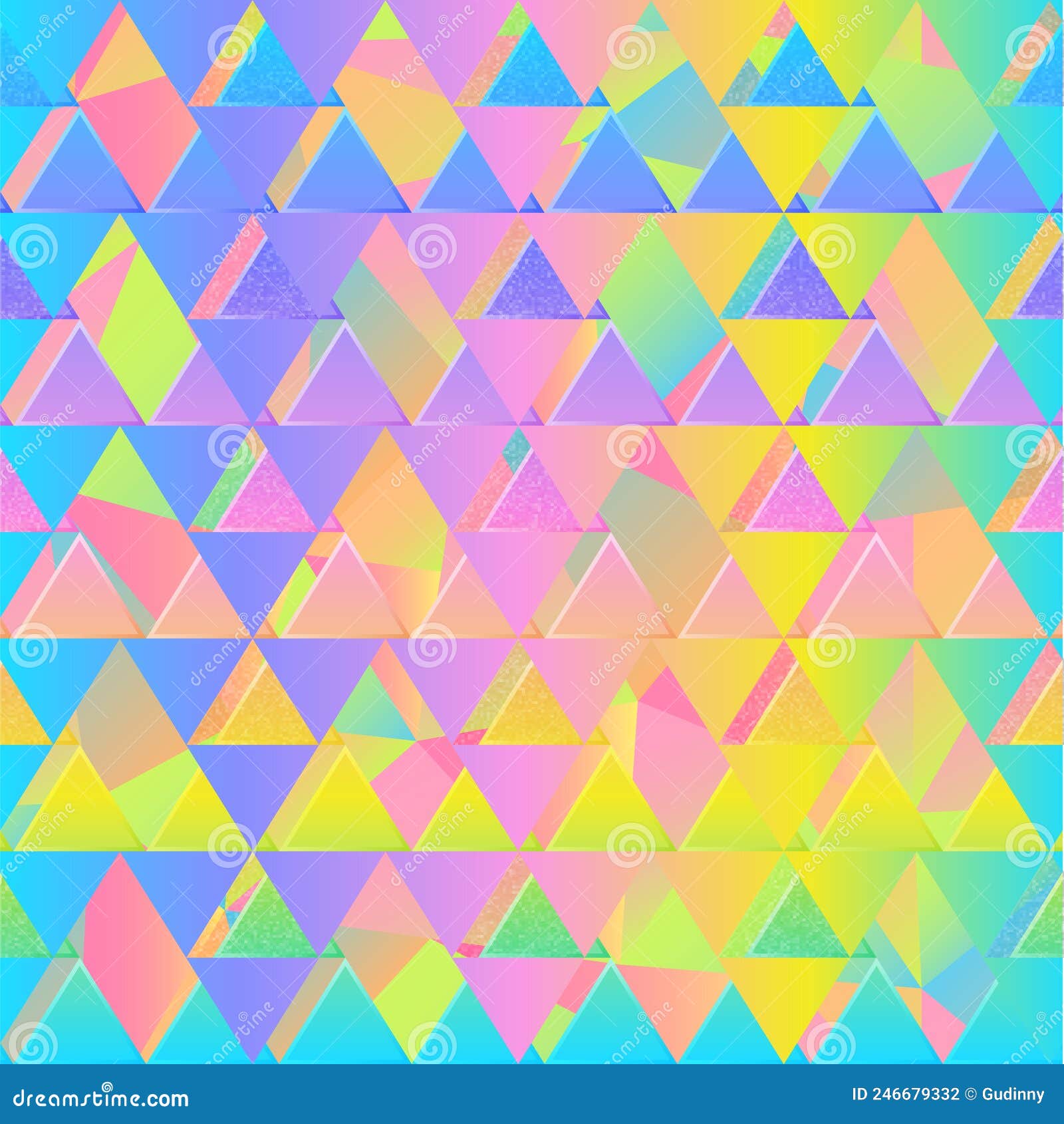 Holography Triangle Seamless Texture Vector Illustration ...