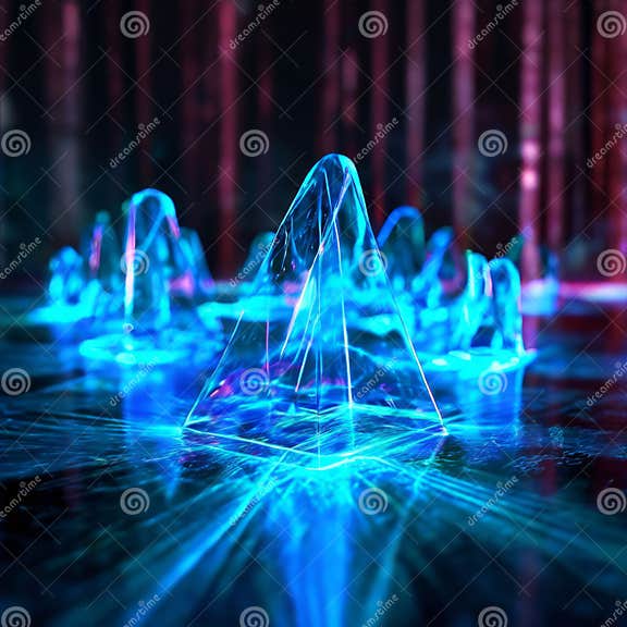 Holograms the Three Dimensional Images Frmed by the Interferenc Stock ...