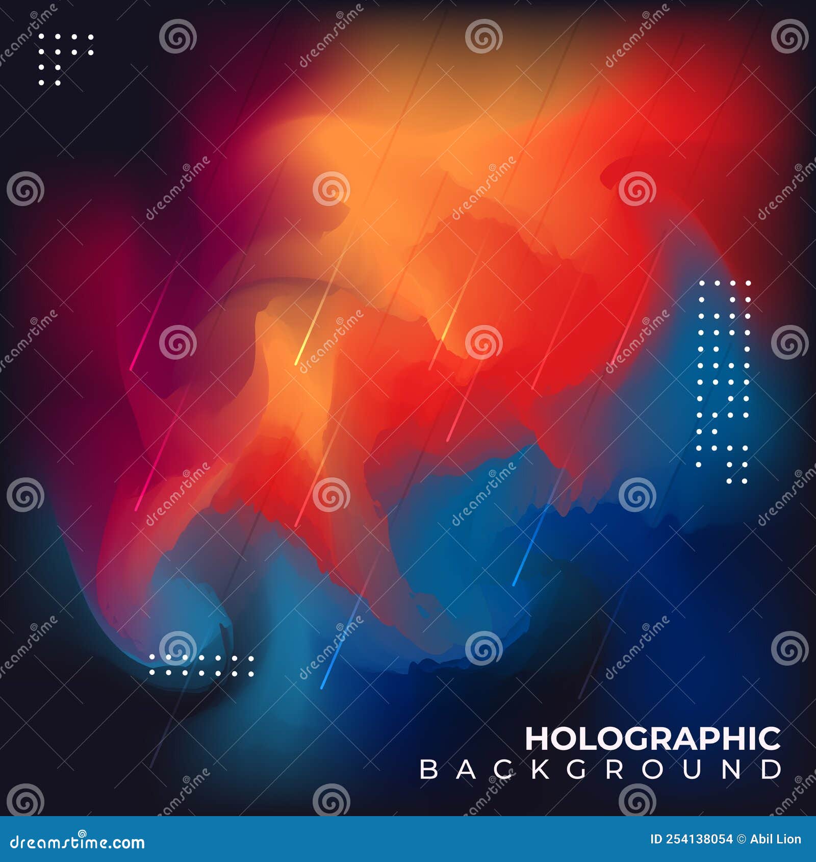 Holographic Blurred Background Vector Illustration . Stock Vector ...