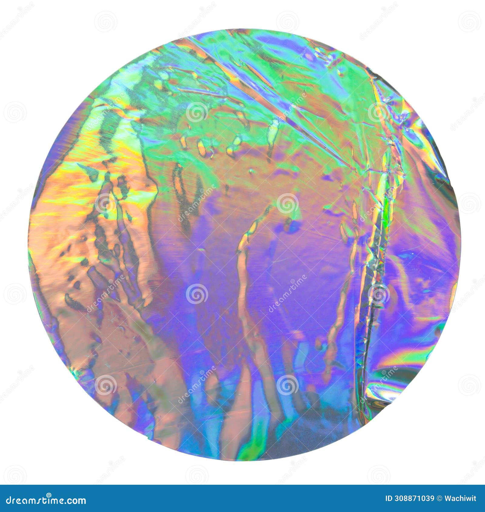 Holographic circle sticker stock image. Image of holo - 308871039