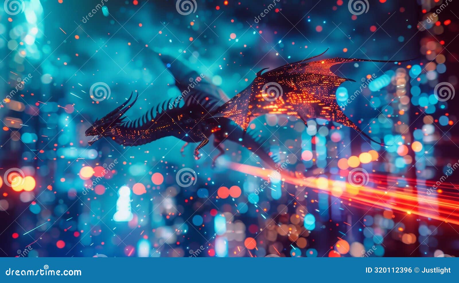 A Holographic Dragon Seemingly Breaks through the Wall of a Building ...