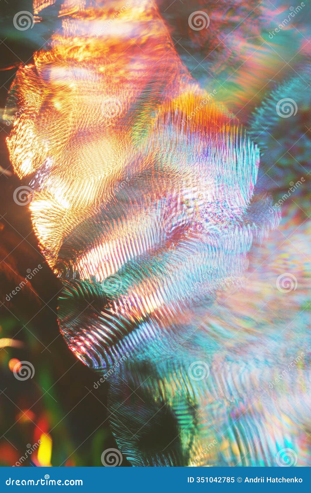 A Holographic Effect with Iridescent Patterns Shifting with Light ...