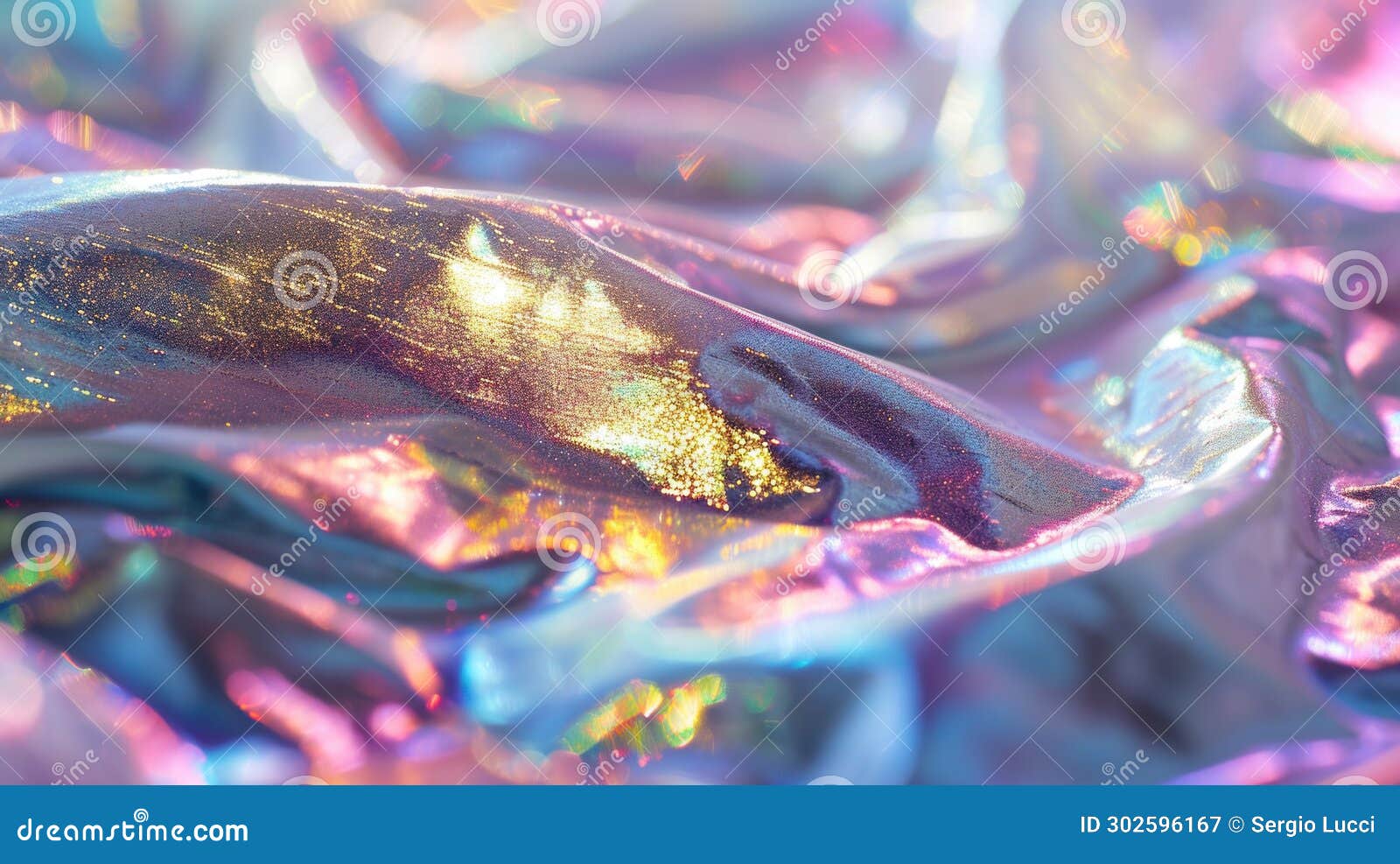 Holographic Fabric Texture with Vibrant, Shimmering Colors. Stock ...