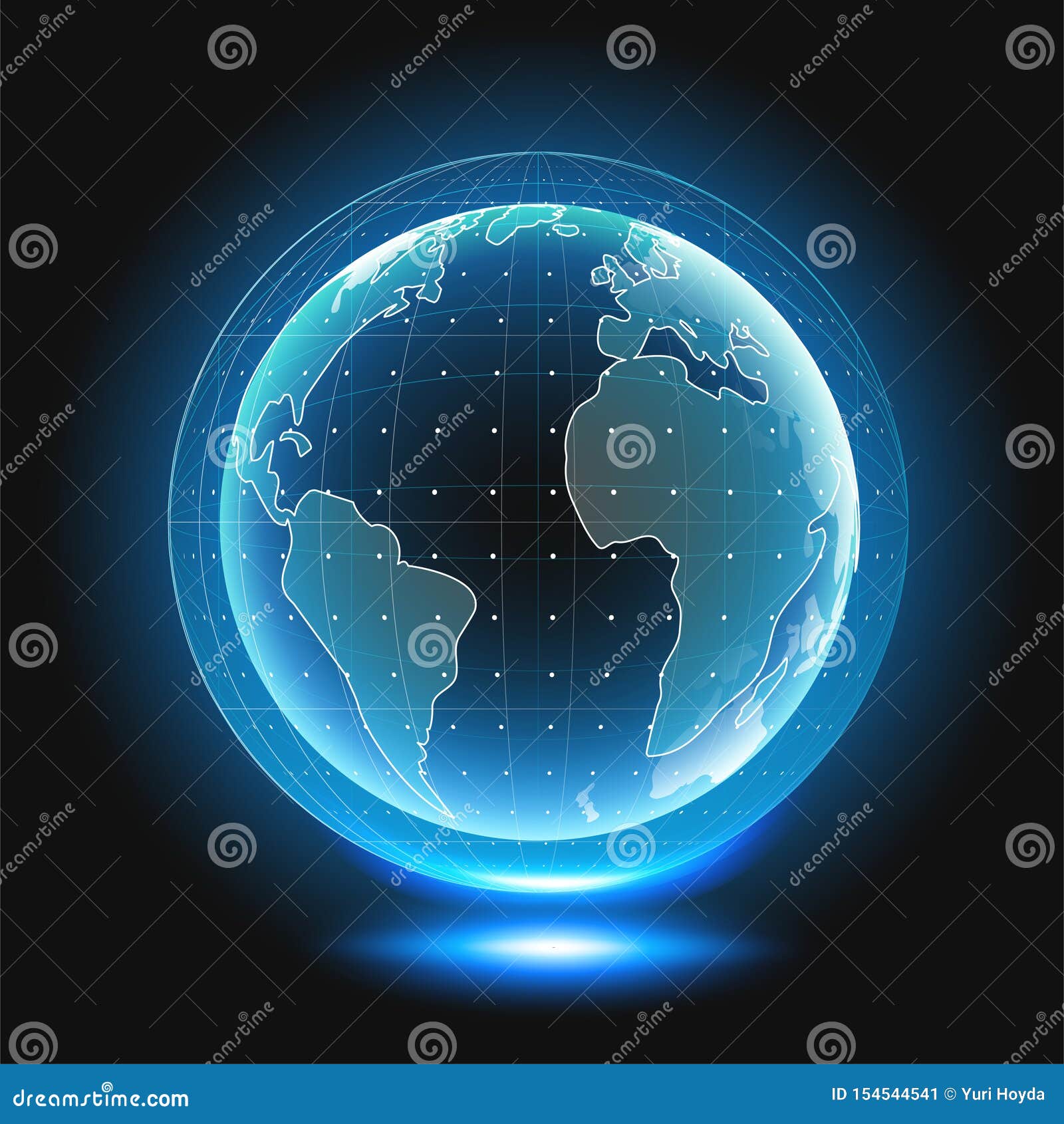 Internet Earth Vector