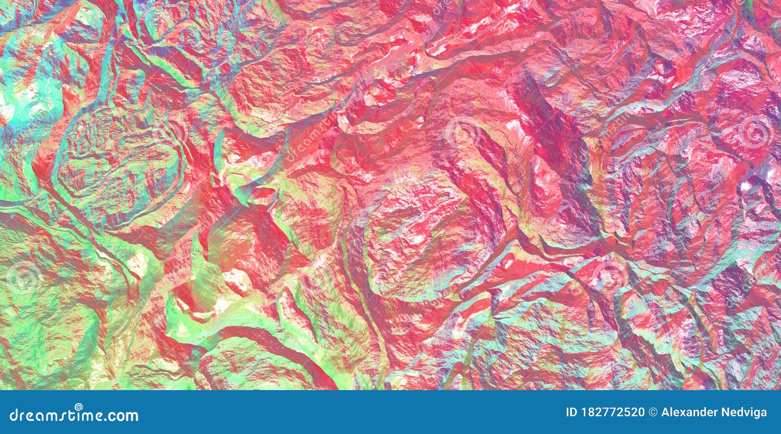 Chameleon Stone Rock Surface Texture. Holographic Gradient Background ...