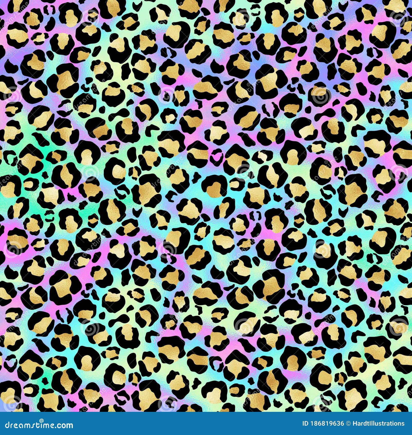 Holographic Leopard Print Gradient Background Stock Illustrations – 109 ...