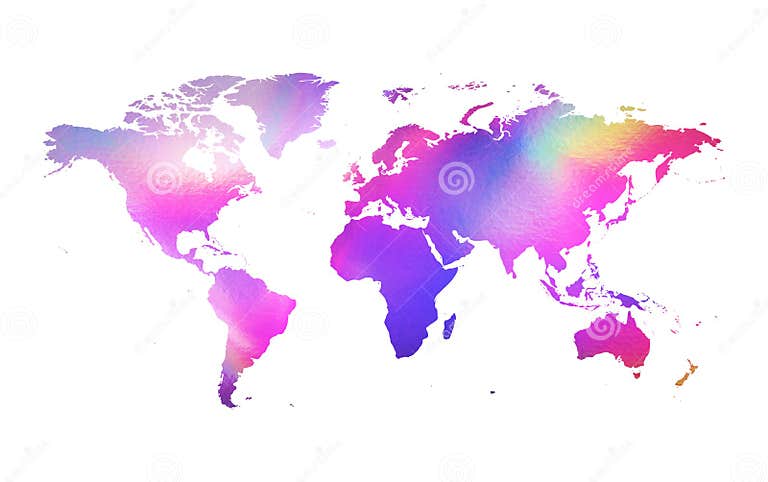 Holographic map stock illustration. Illustration of future - 55593176