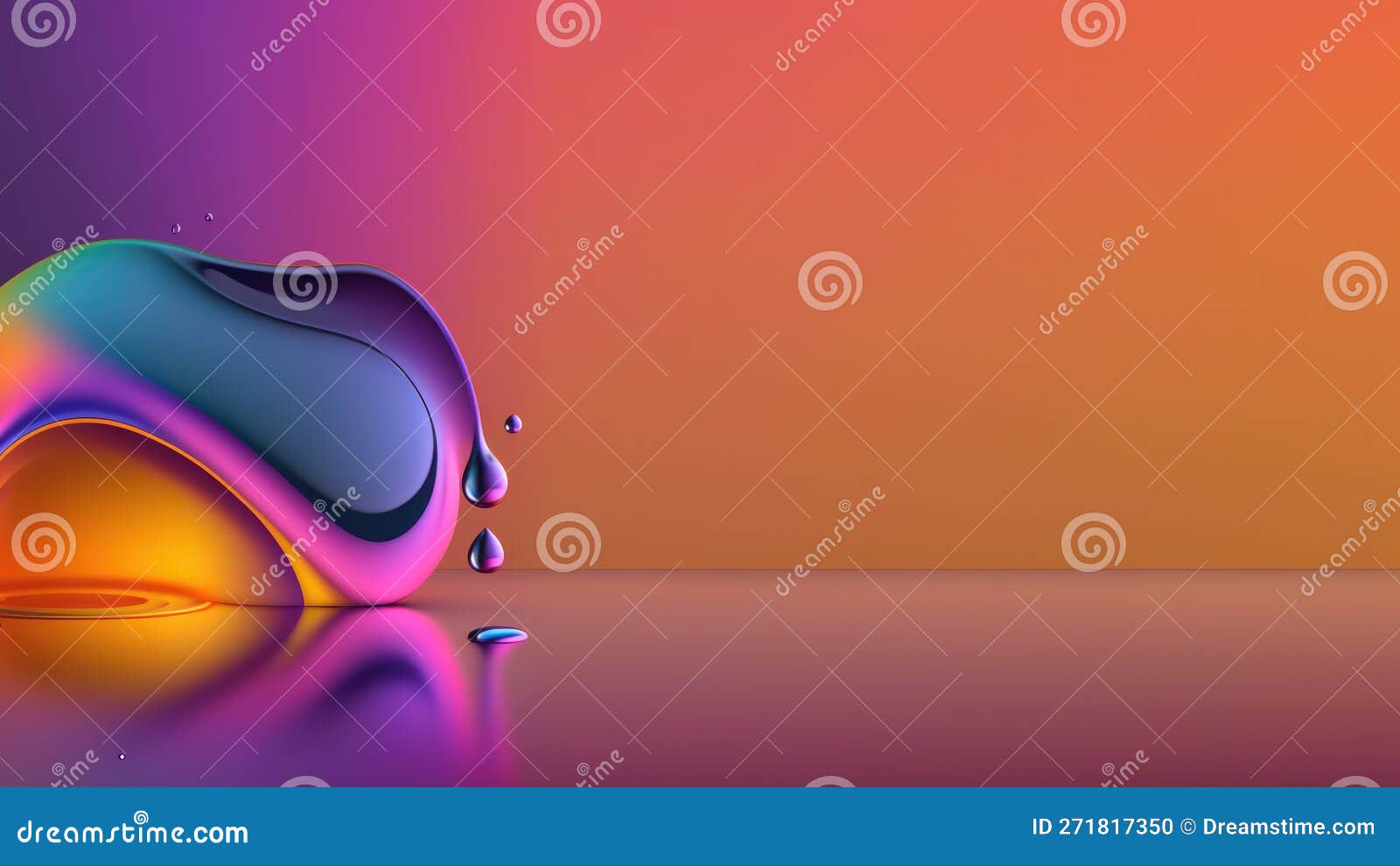 Holographic Neon Fluid Background Stock Illustration - Illustration of ...