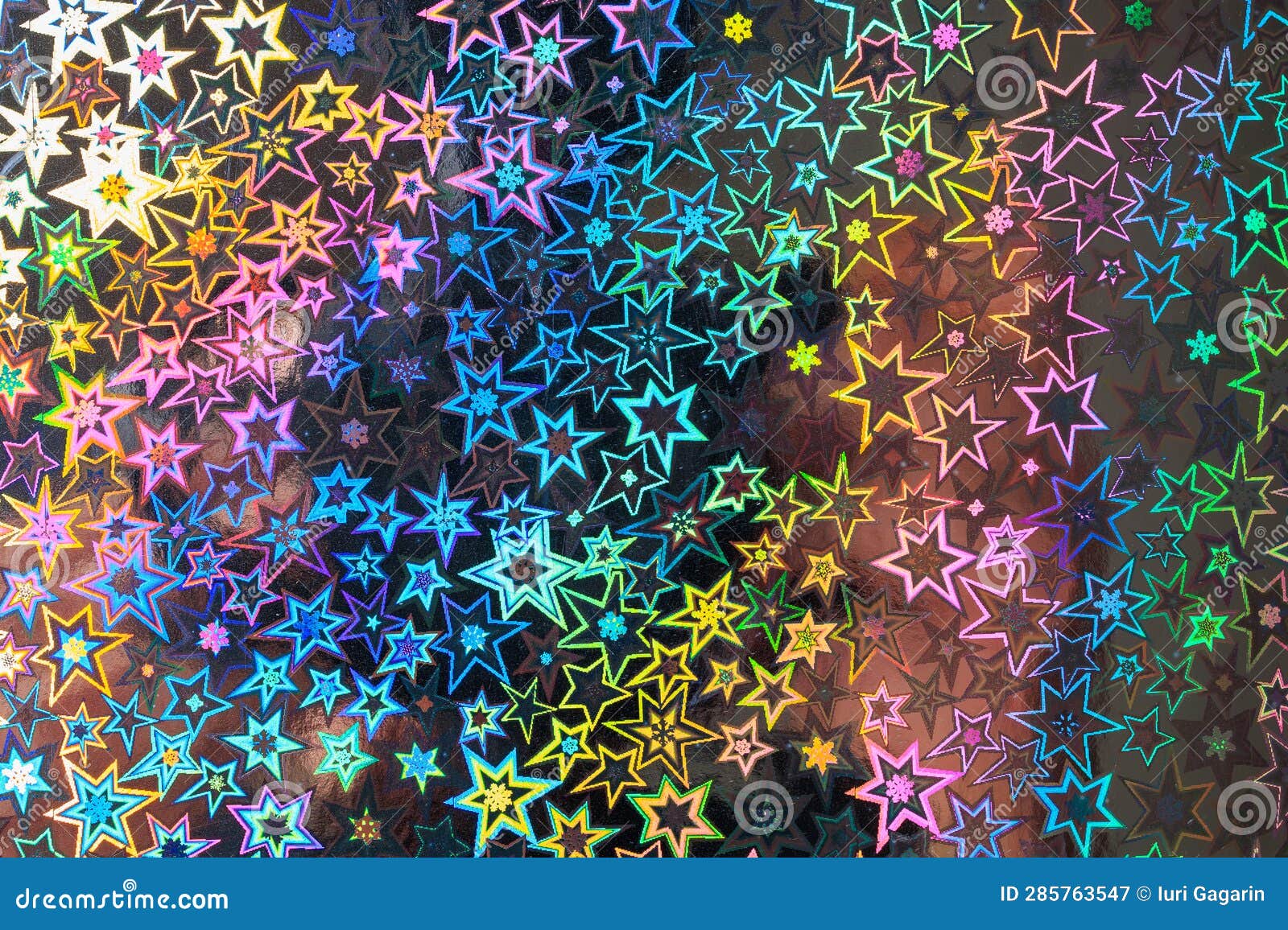 Holographic Paper with a Geometric Pattern. Background or Backdrop ...