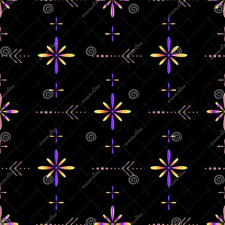 Holographic Pattern Seamless Esoteric Dot Pattern Vector Stock Vector ...