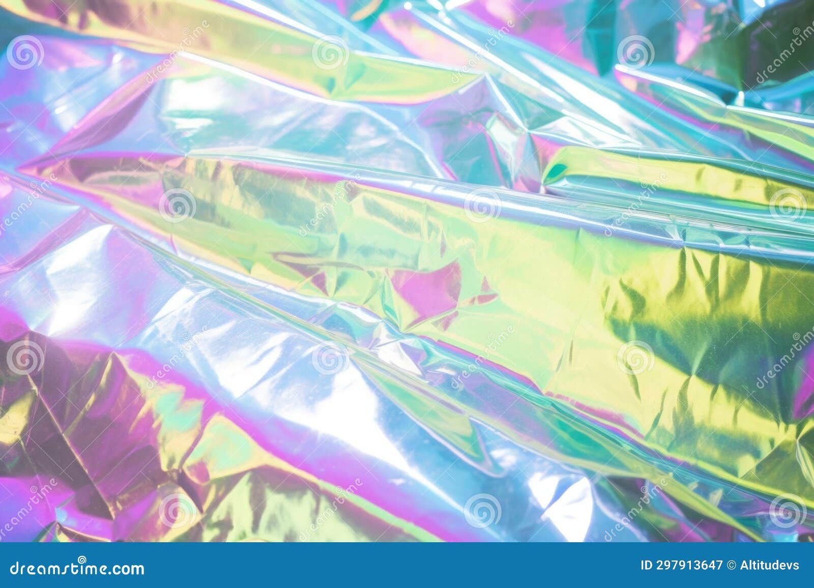 Holographic Plastic Bag Blurred Transparent Texture Stock Photo ...