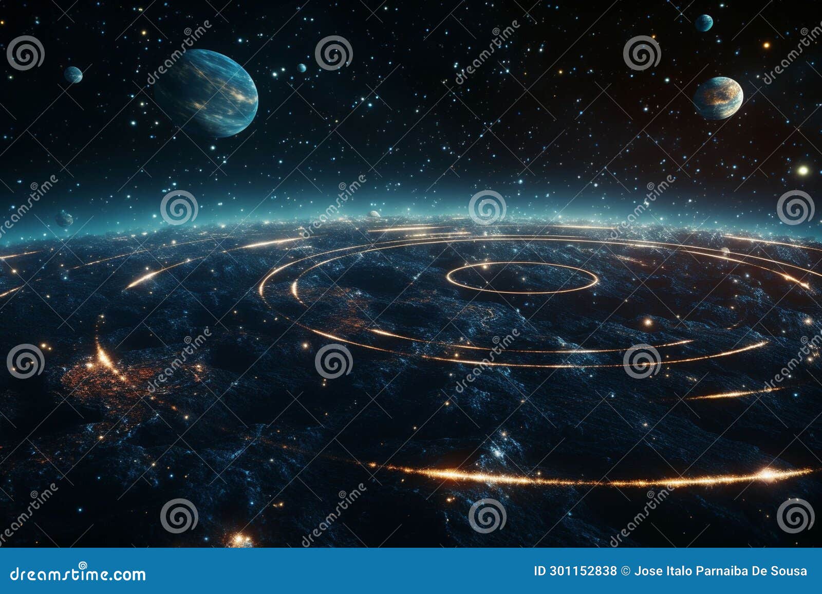 Holographic Projection of an Ancient Stock Illustration - Illustration ...