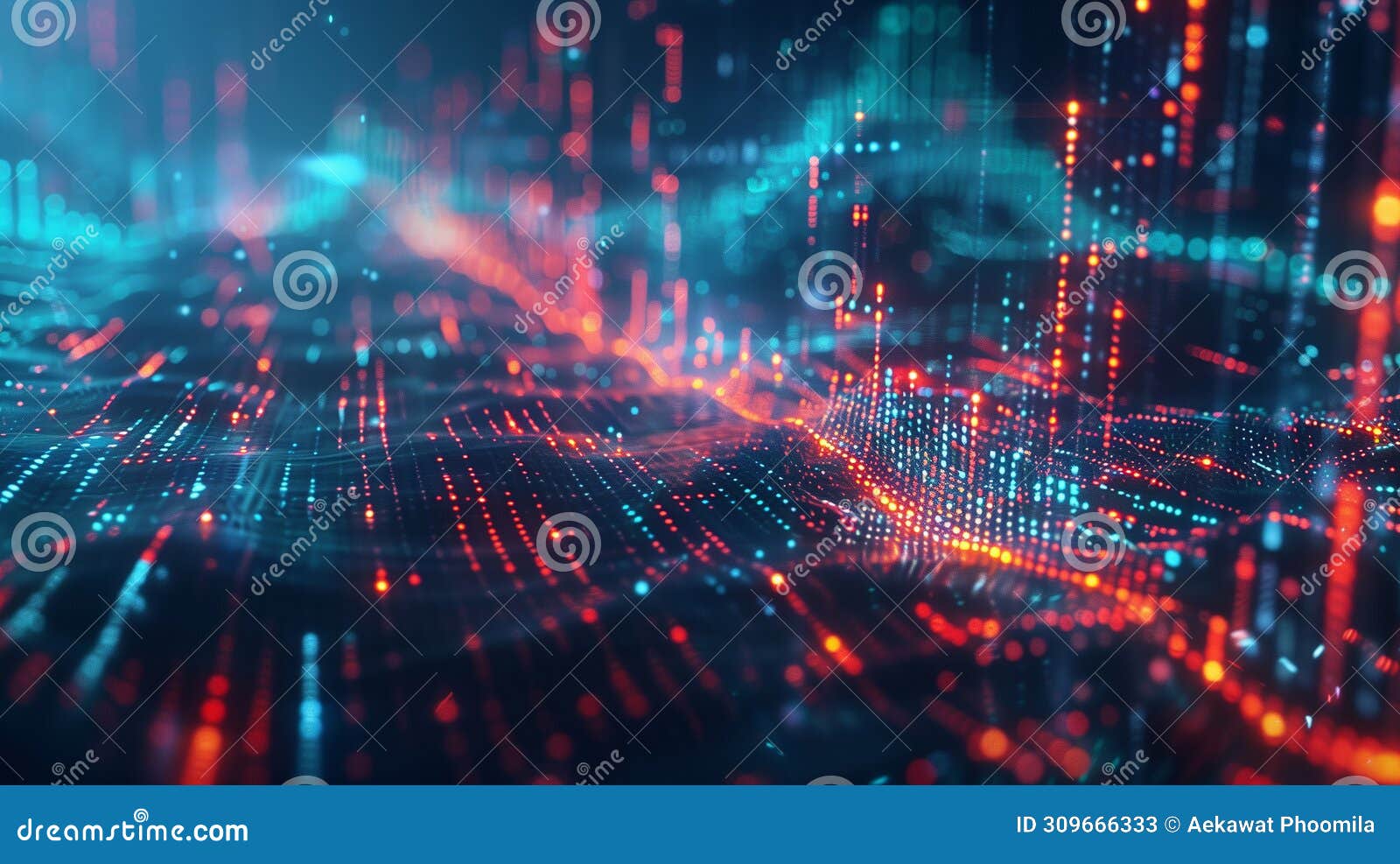 Holographic Projection or Representation of Growth, Indicating a ...