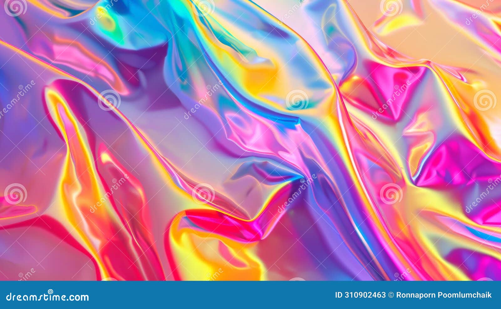 A Holographic Rainbow Gradient with Latex Textures Creates a ...