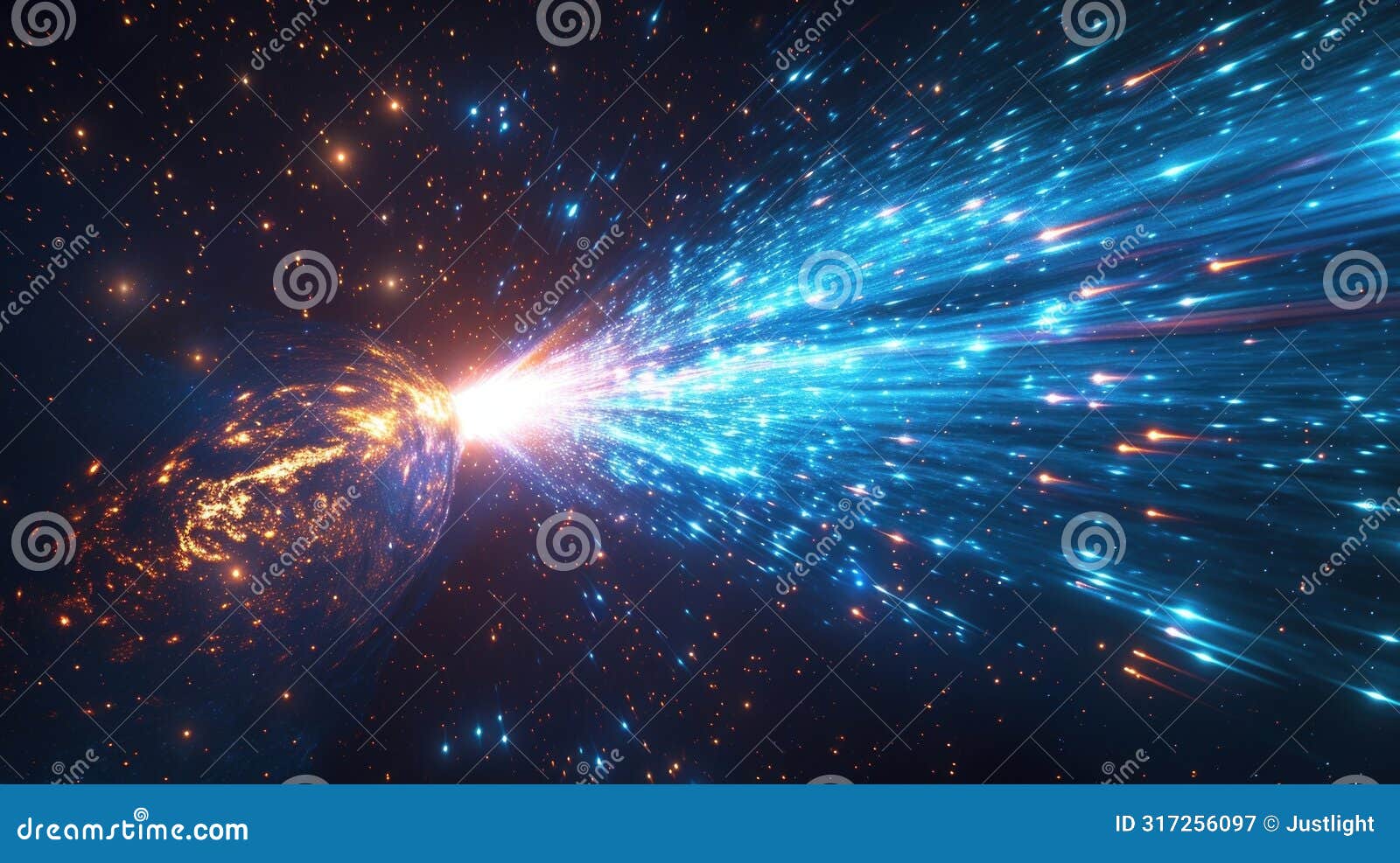 A Holographic Representation of a Comets Trajectory Displaying Its ...