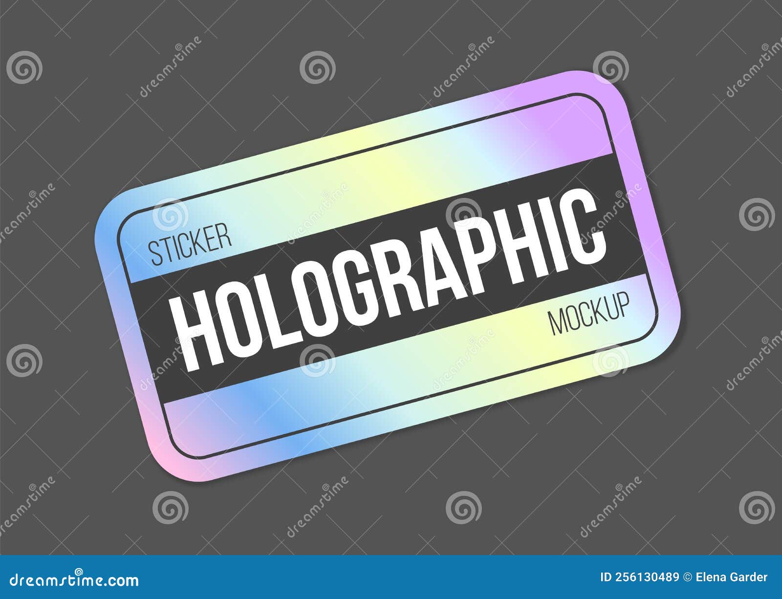 Holographic Stickers. Holography Gloss Shapes Stock Vector ...