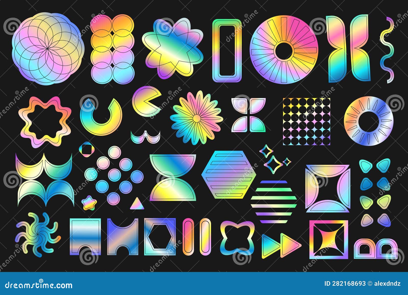 Holographic Stickers, Hologram Labels Or Iridescent Holograph Foil ...