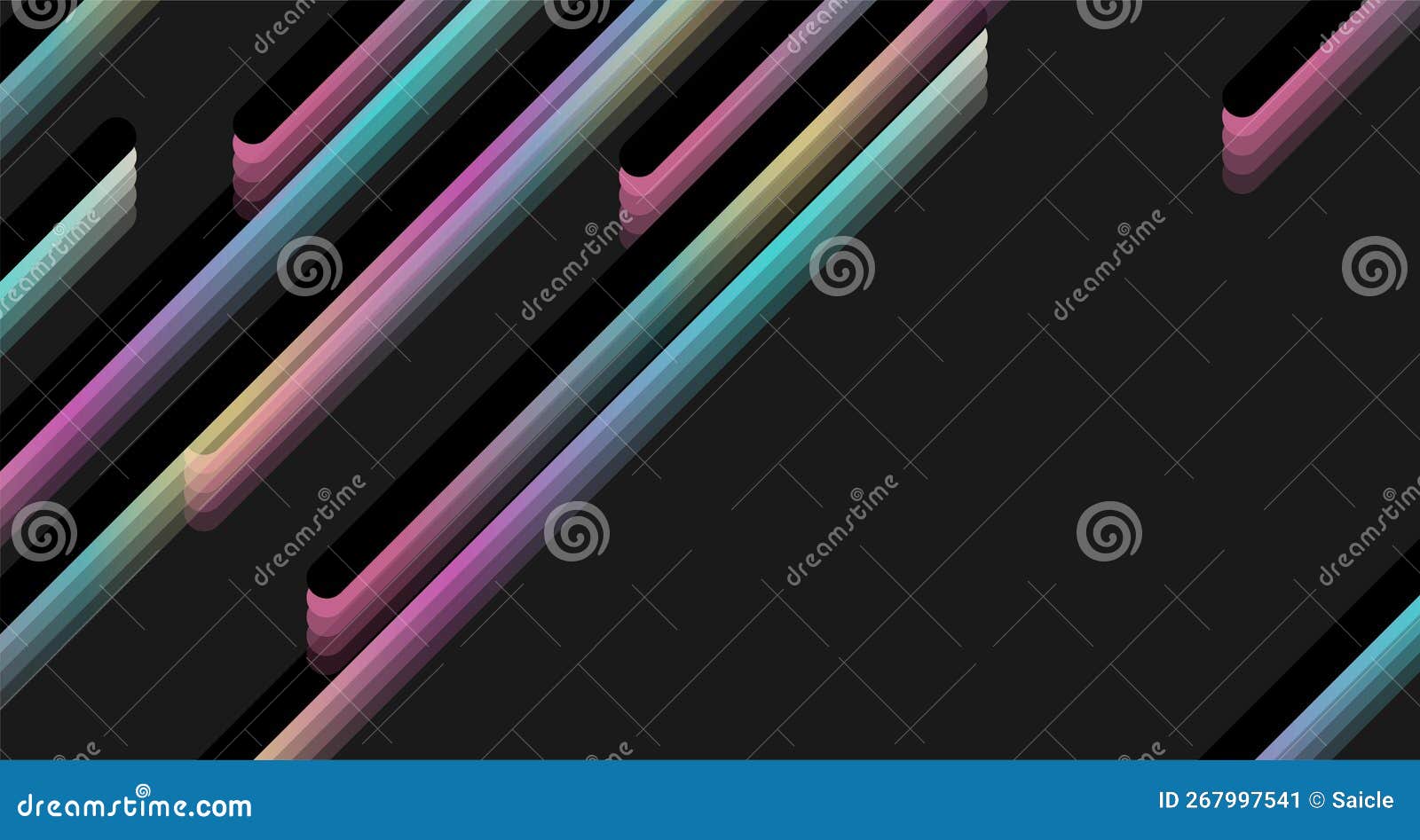 Holographic Stripes Geometric Abstract Tech Background Stock Vector ...