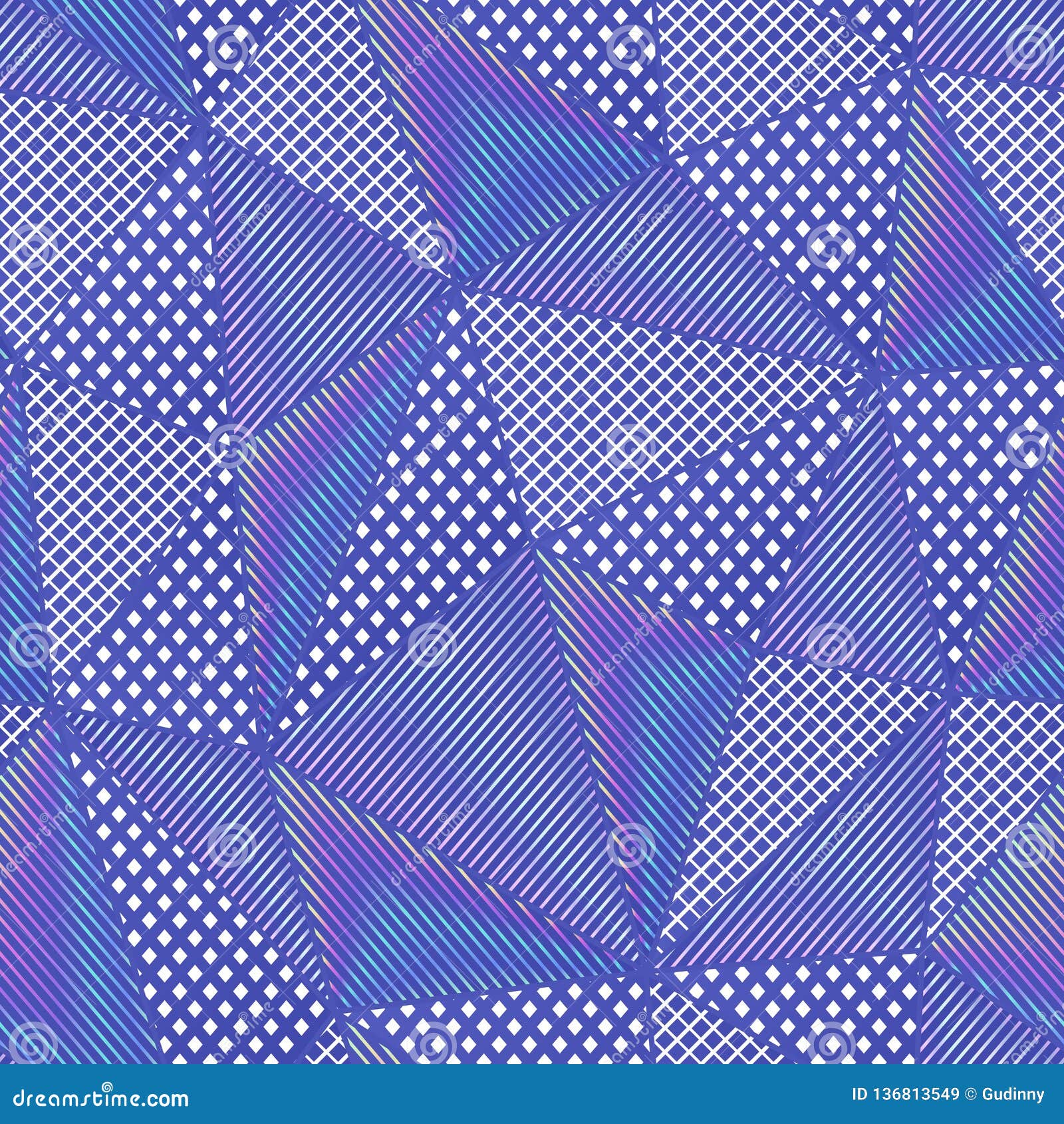 Holographic Triangle Pattern Stock Vector - Illustration of hologram ...