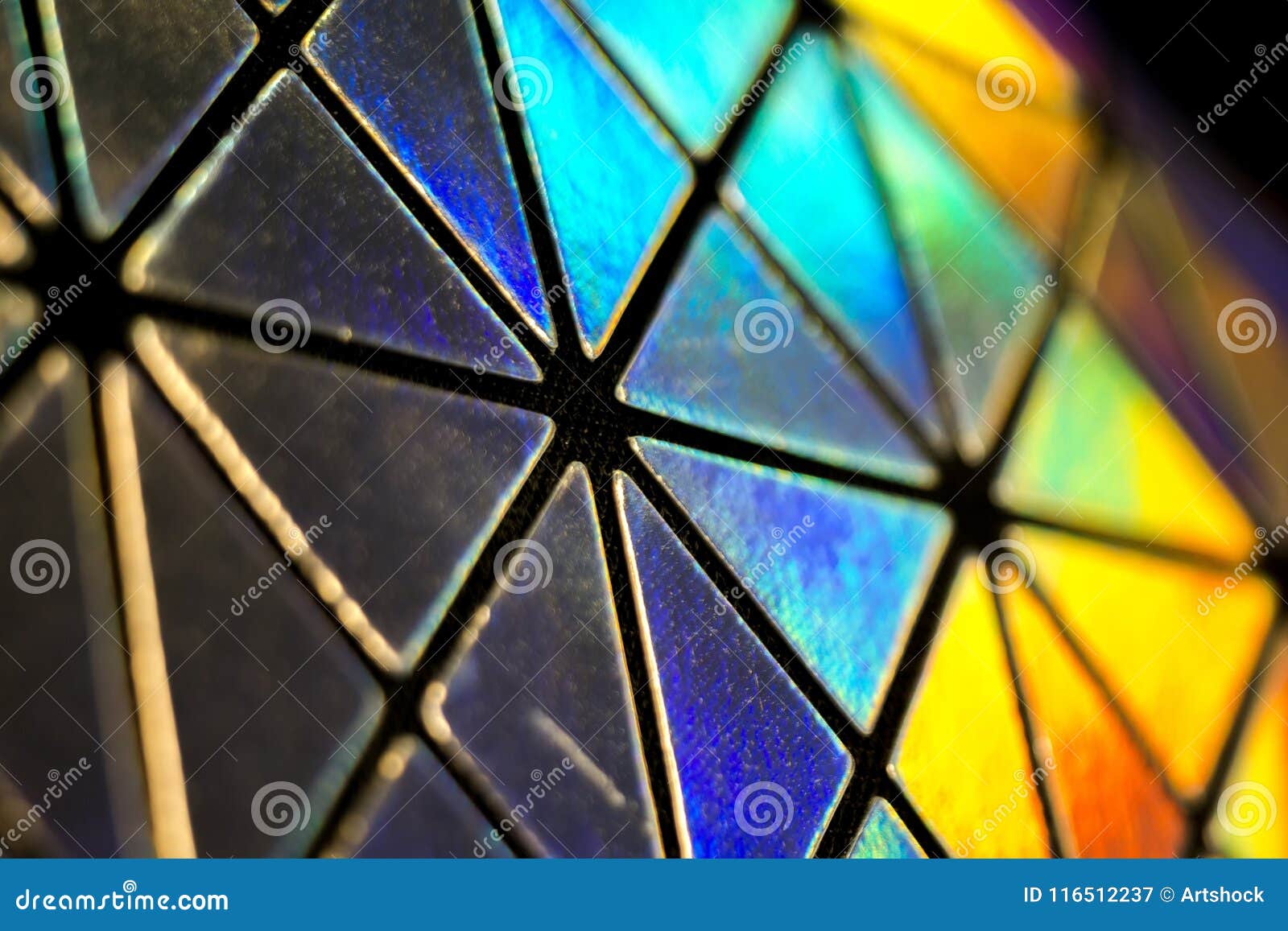 Holographic Triangular Background Stock Image - Image of abstract ...