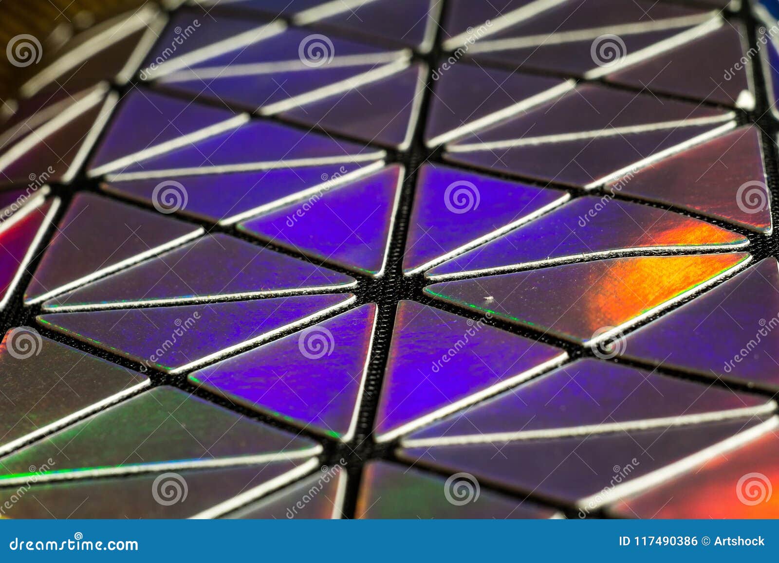 Holographic Triangular Background Stock Photo - Image of pattern ...