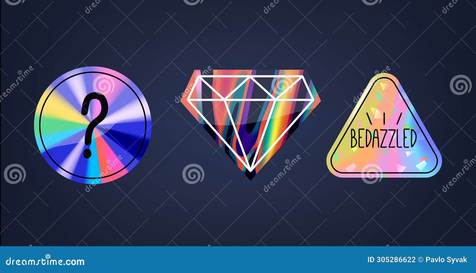 Holographic Vector Stickers Utilize Light Diffraction To Create Vibrant ...