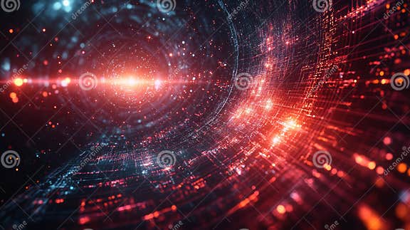 Holographic Visualizations Showing Complex Mathematical Patterns in a ...