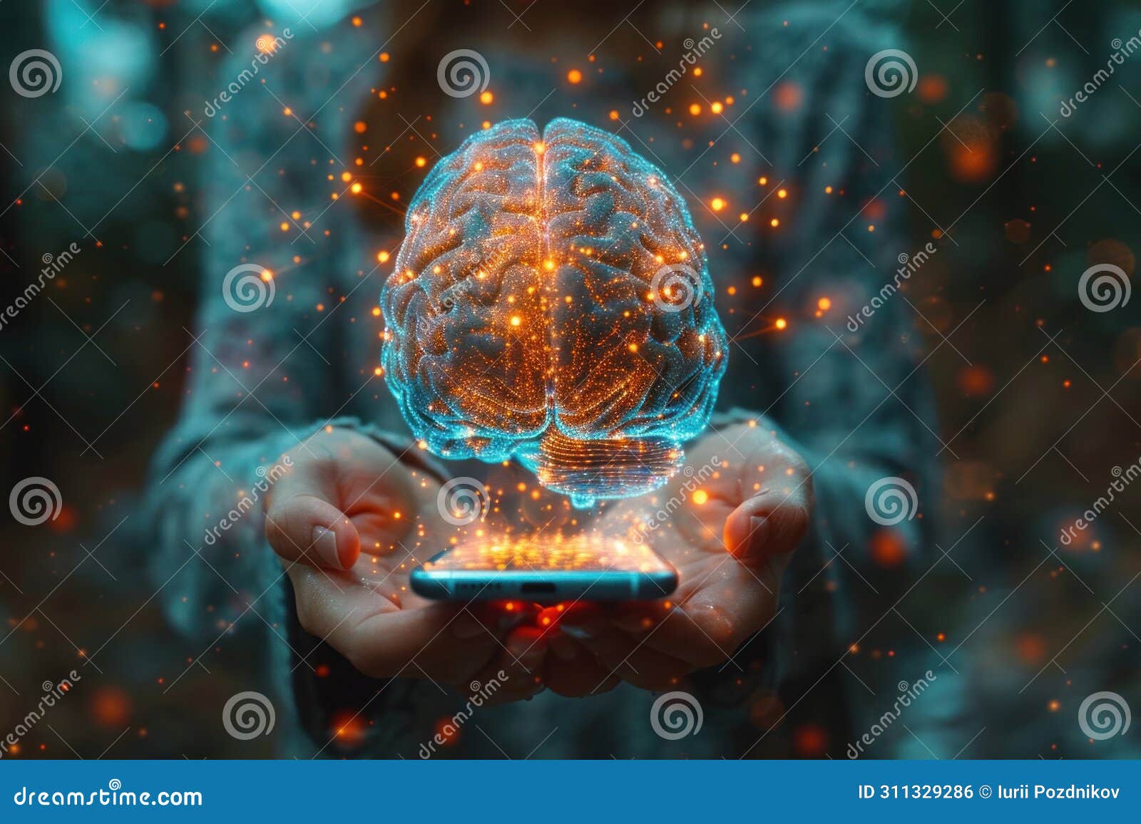 The Holographic World of the Mind: Projection of the Human Brain Over a ...