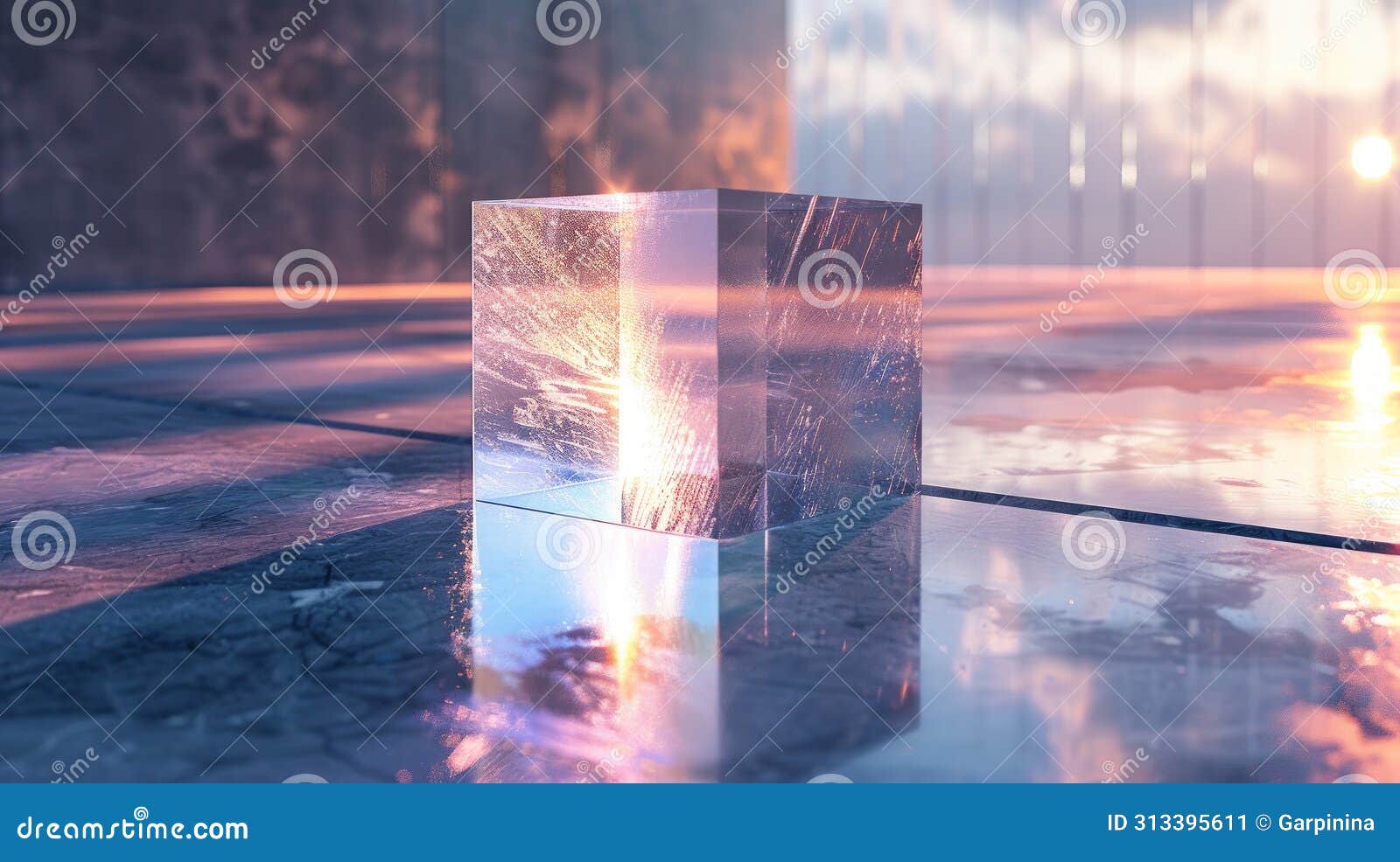 Holographit 3 D Rendering,Glowing Digital Cube with Advanced Interface ...