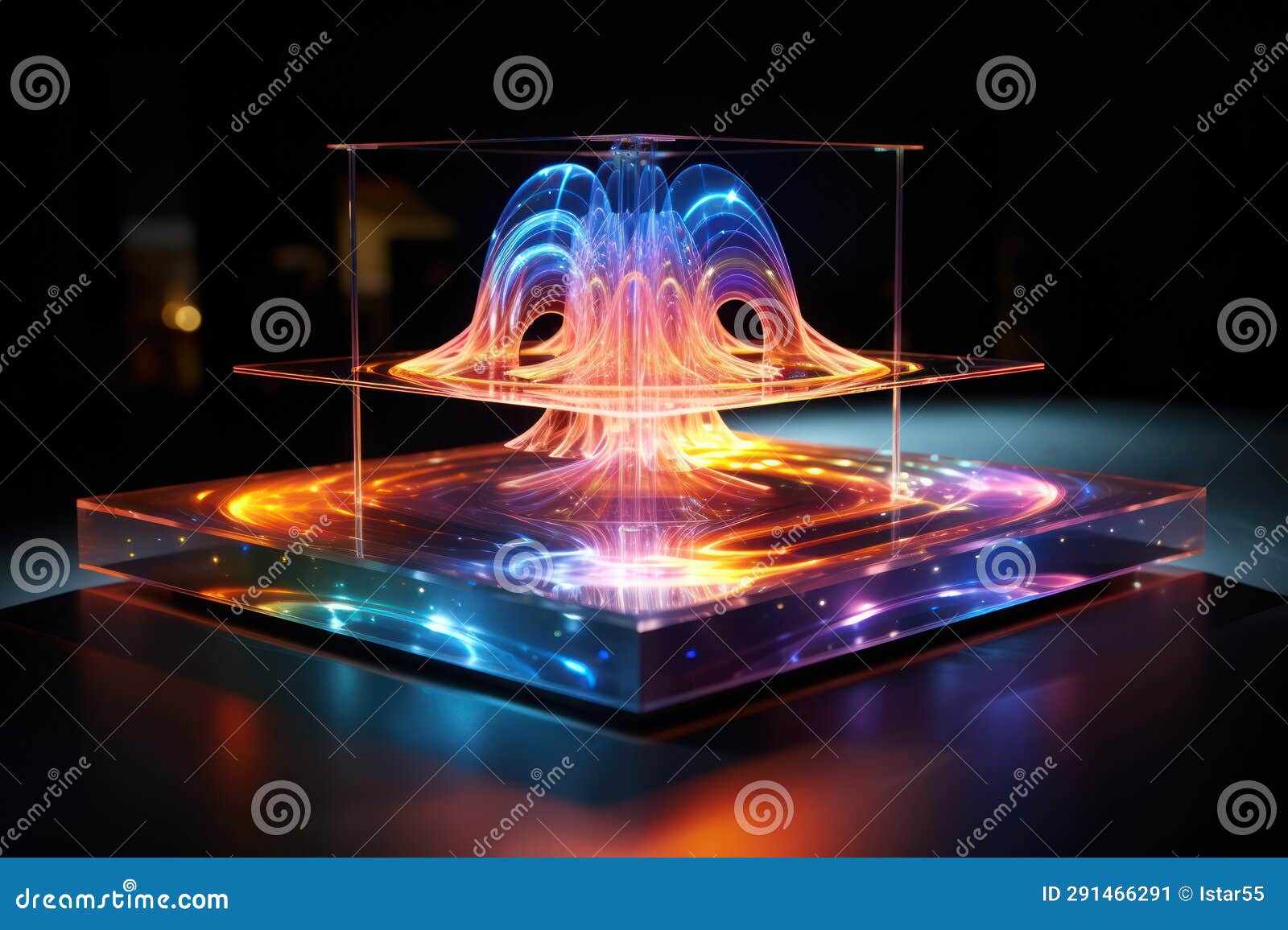 Holography and Scientific Visualization Concept AI Generated Stock ...