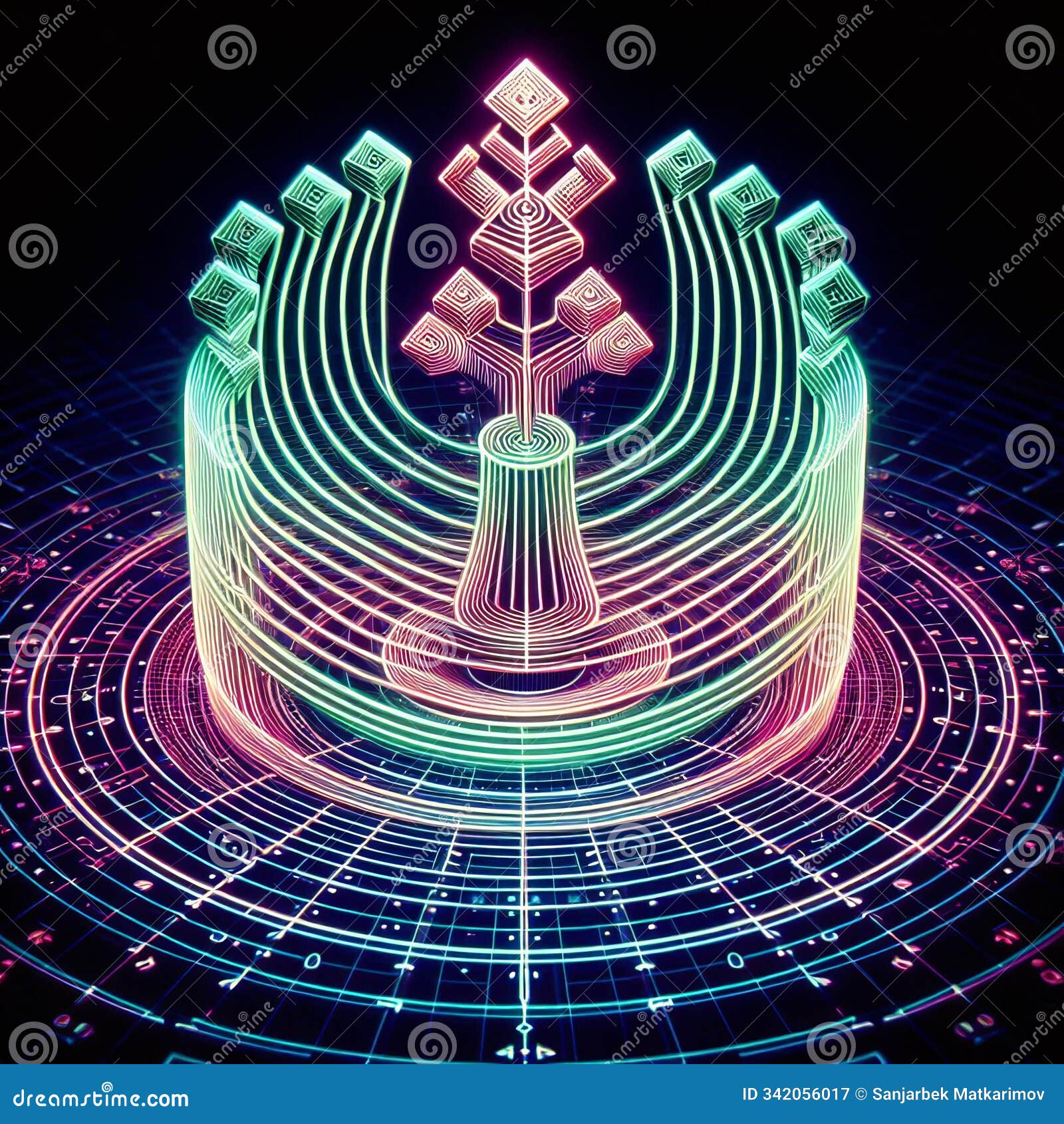 Holography is a Visual Technology it Creates Three Dimensional I Stock ...