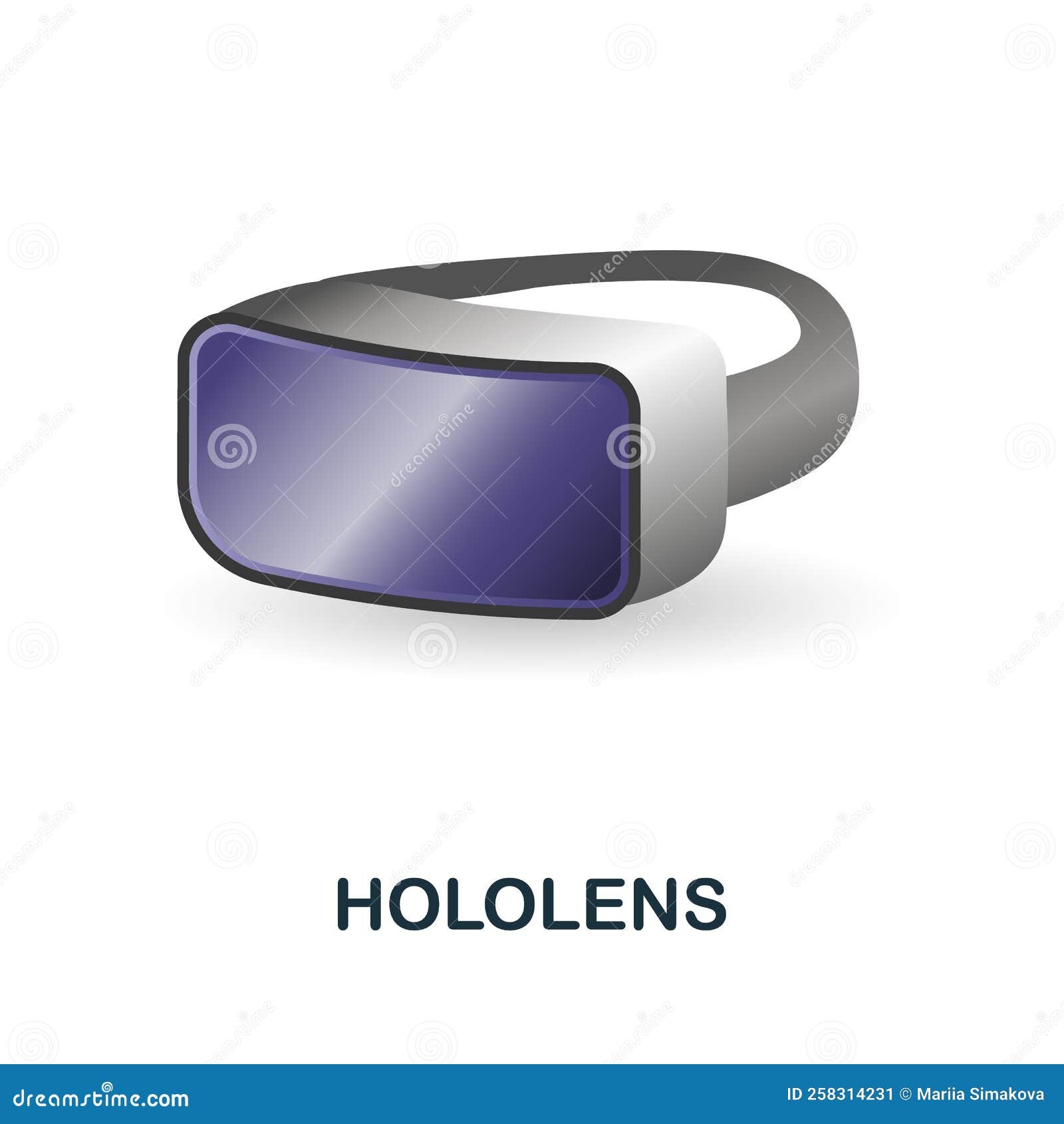 Hololens Icon. 3d Illustration from Future Technology Collection ...
