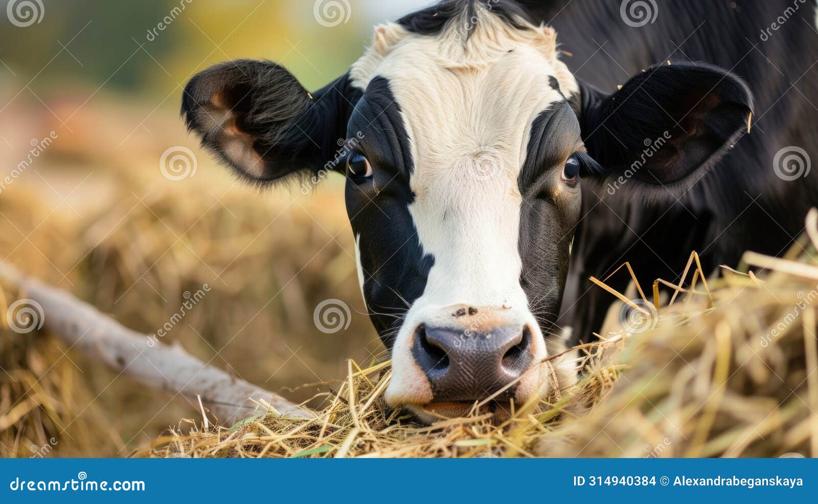 Cows Feeding On The Grassland, With Texture Background And White Clouds ...