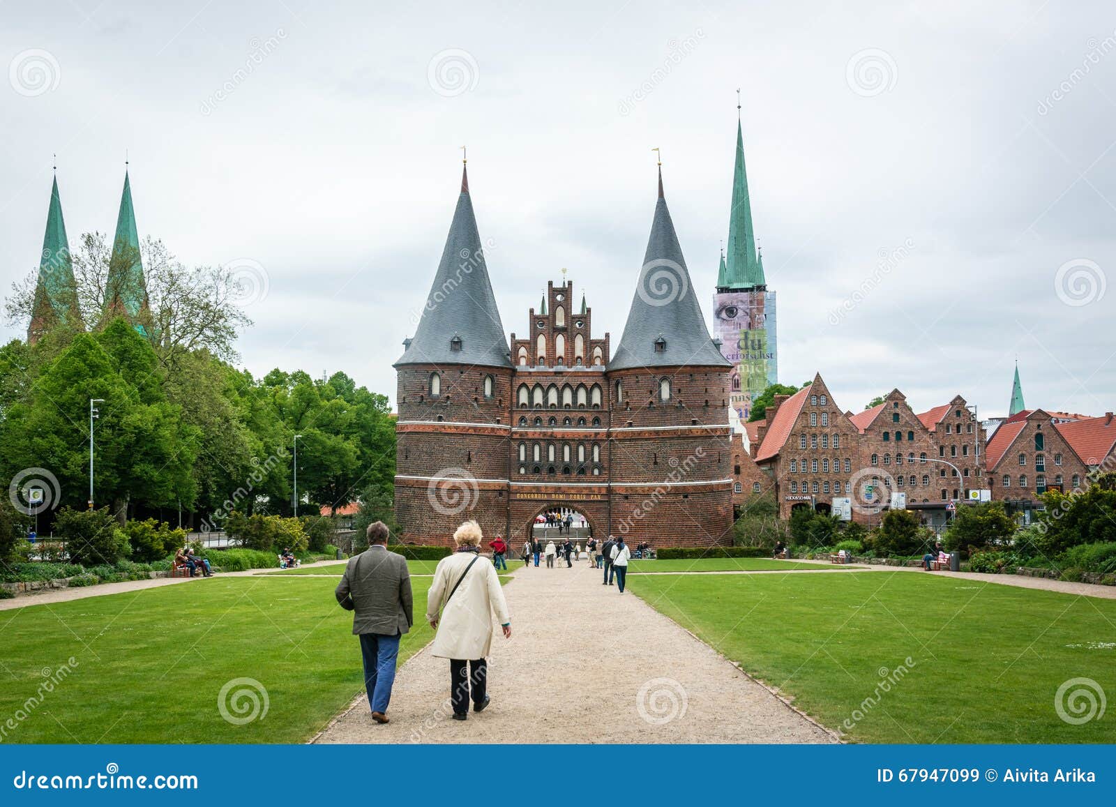 The Holsten Gate in Lubeck, Germany Editorial Stock Image - Image of ...