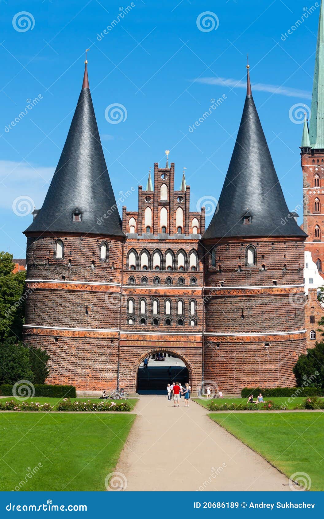 Holstentor lubeck stock image. Image of holstentor, urban - 20686189