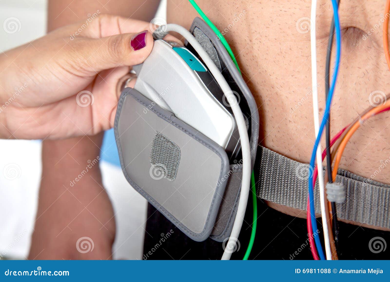 Holter Monitor stockfoto. Bild von kardiologie, mitte - 69811088