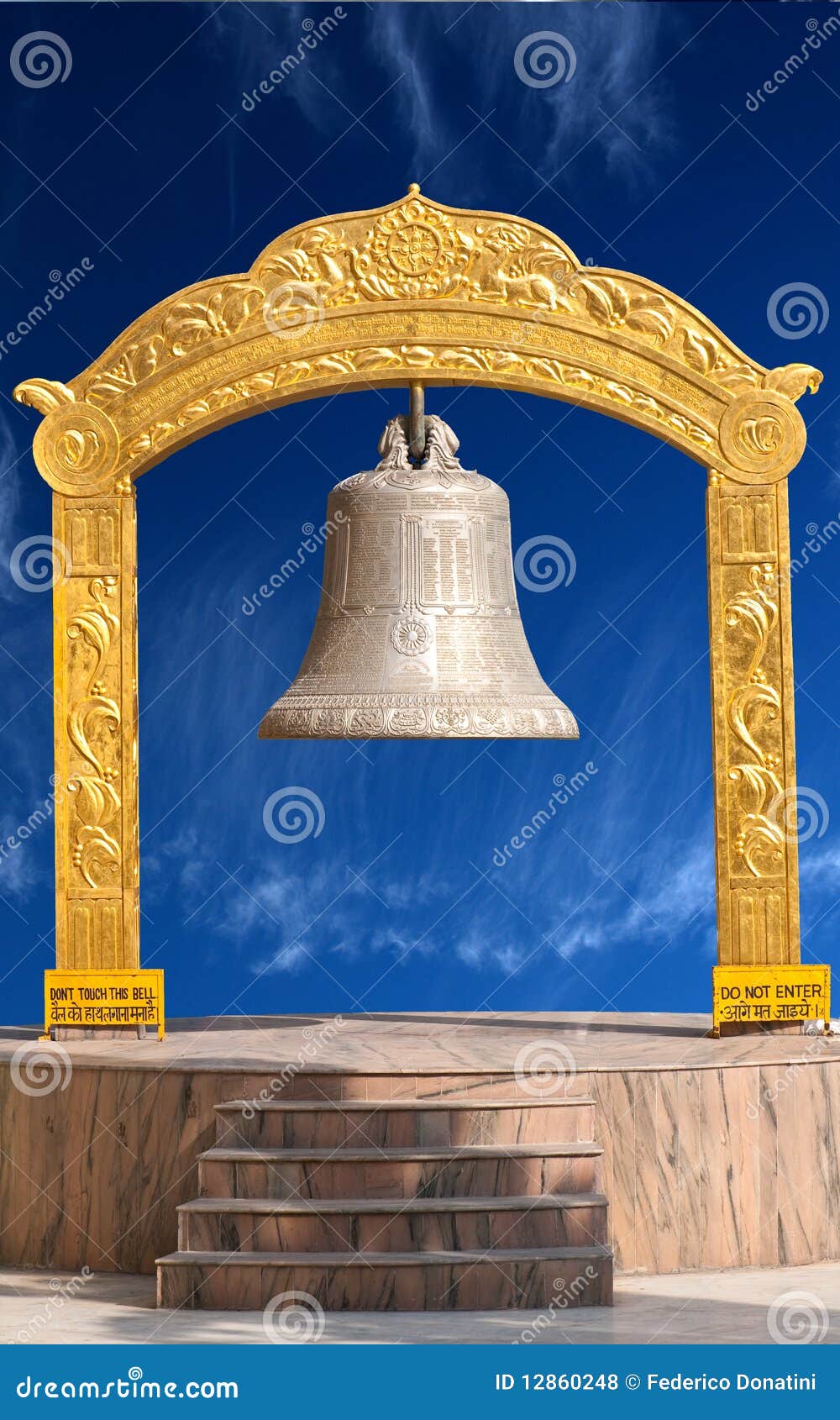 The holy bell stock photo. Image of religion, gate, buddhist - 12860248