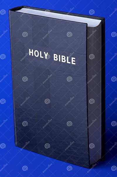 Holy Bible on the Blue Background Stock Image - Image of book, baptist ...
