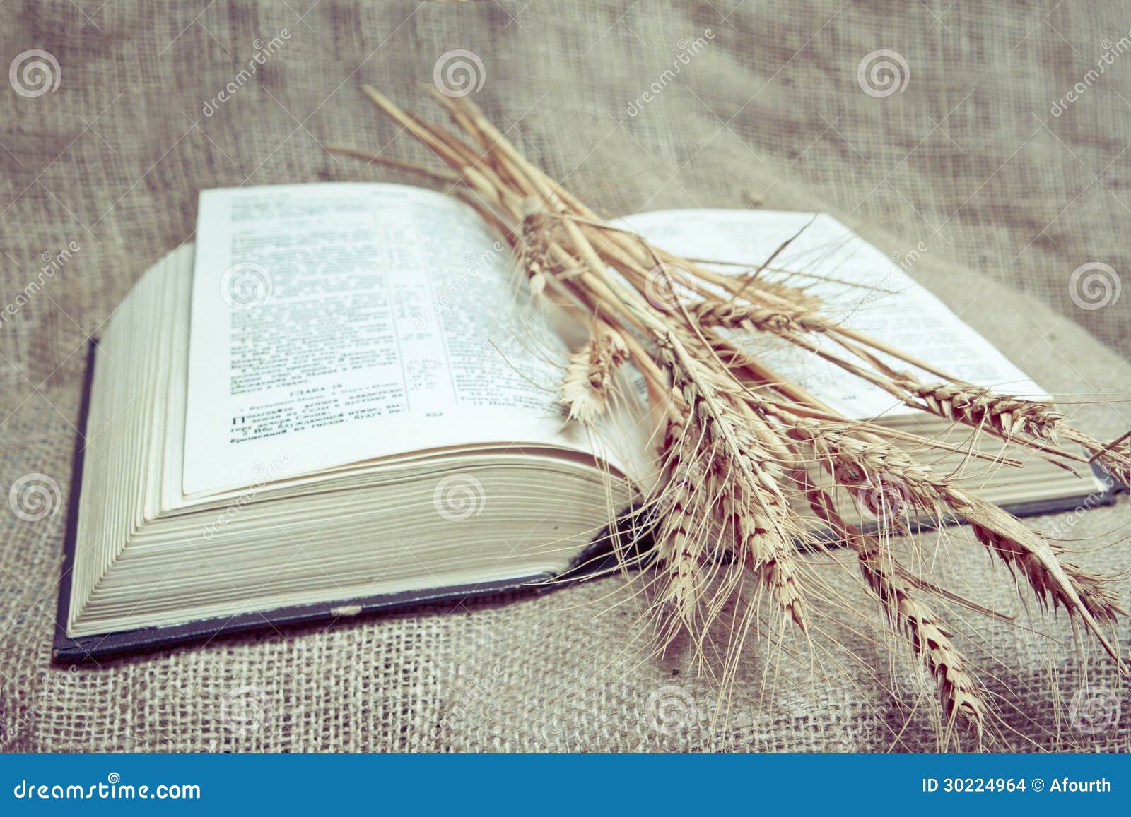 Holy Bible on the fabric stock photo. Image of bookmark - 30224964