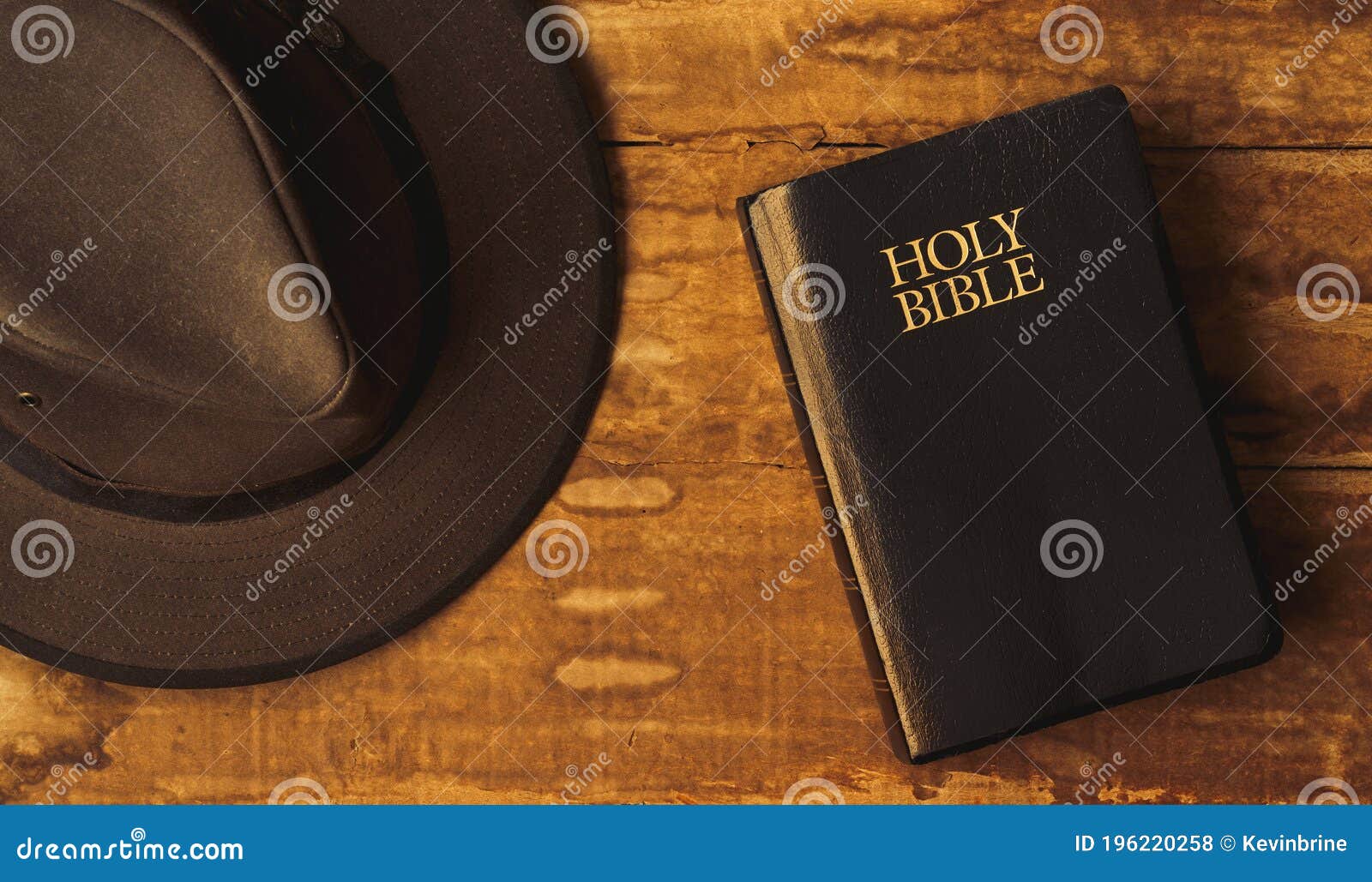 Holy Bible and Hat stock photo. Image of belief, jesus - 196220258