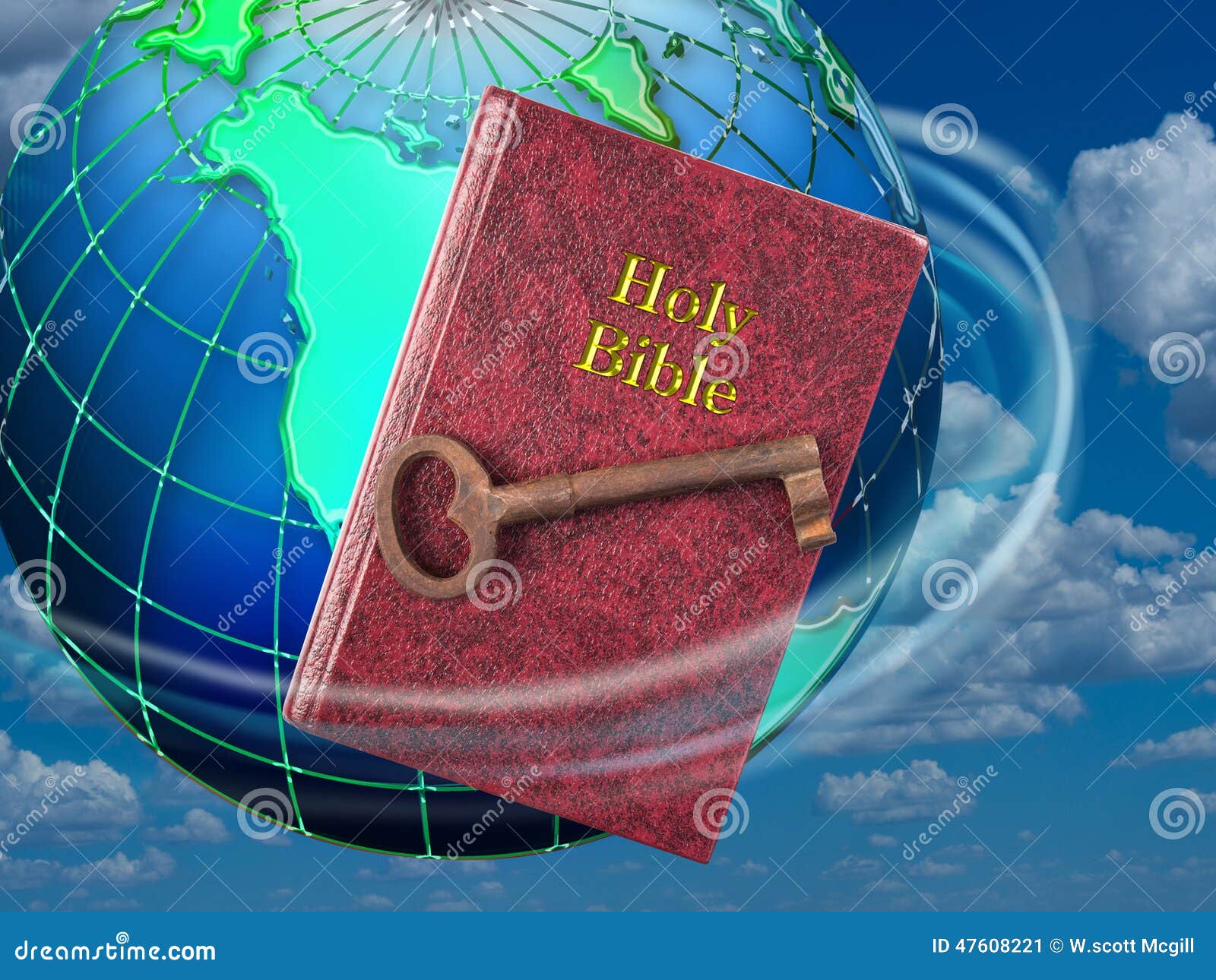 Holy Bible and Key. stock image. Image of religious, religion - 47608221