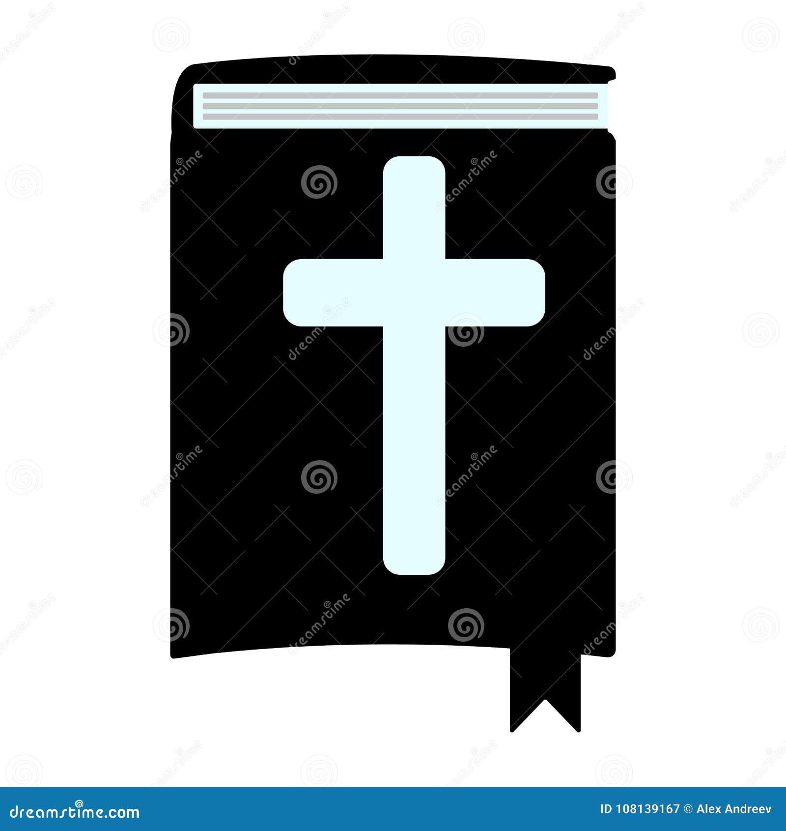 Holy Bible Simple Icon. Isolated Vector Illustration Stock Vector ...